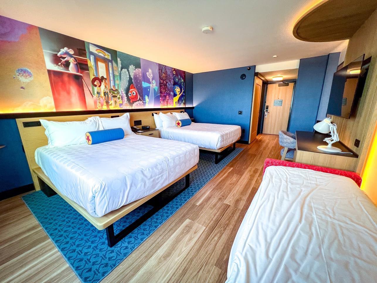 First Look at the Updated Rooms at Pixar Place Hotel | Chip and Company