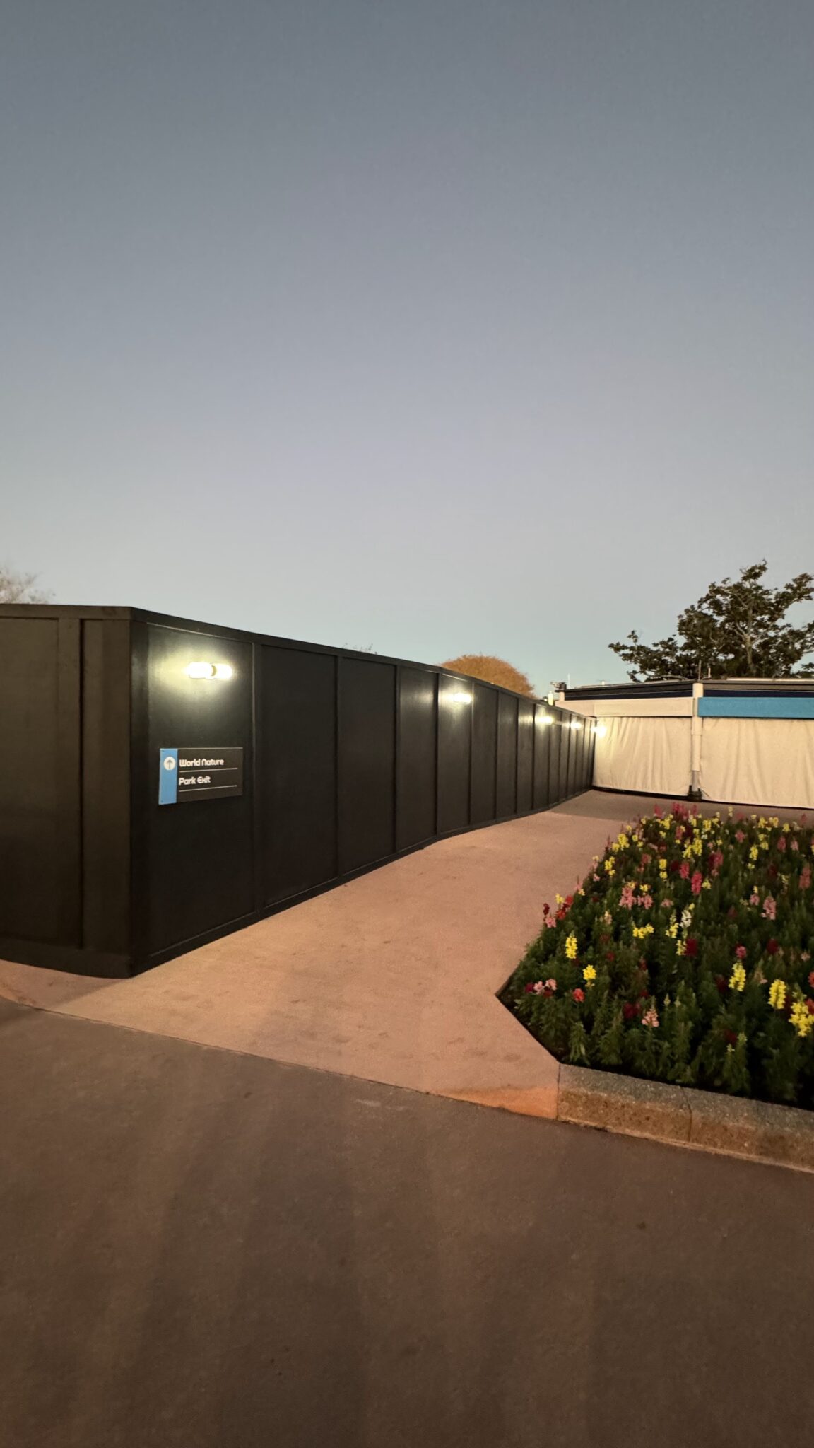 New Construction Walls go up in EPCOT | Chip and Company