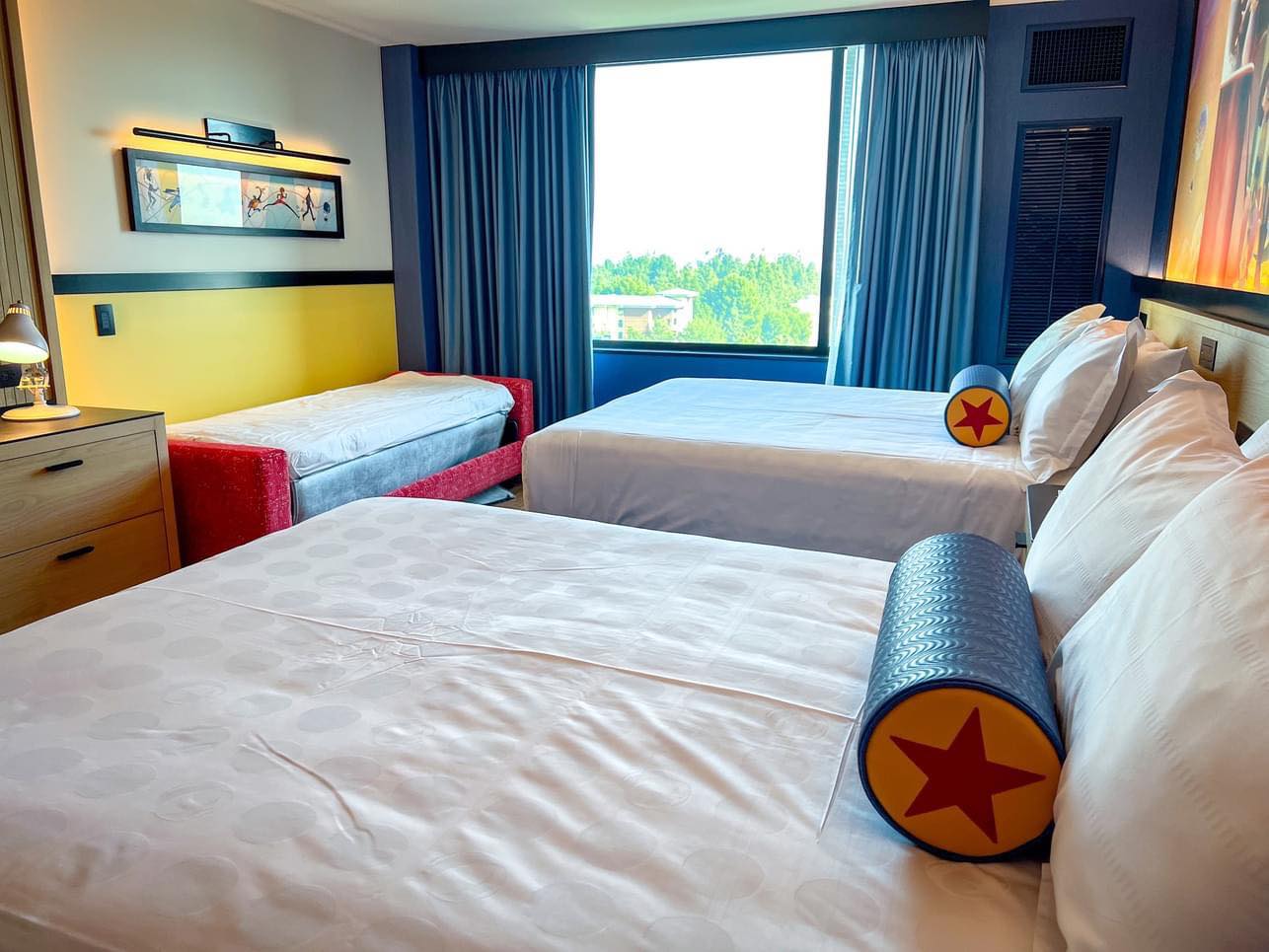First Look at the Updated Rooms at Pixar Place Hotel | Chip and Company