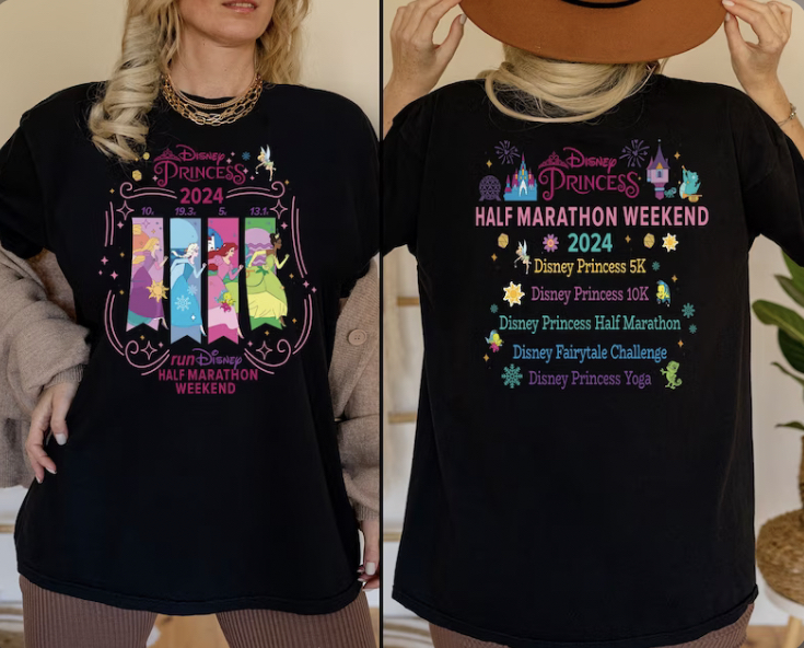 Disney Princess Half Marathon Weekend 2024 T-Shirt For Your Next Race ...