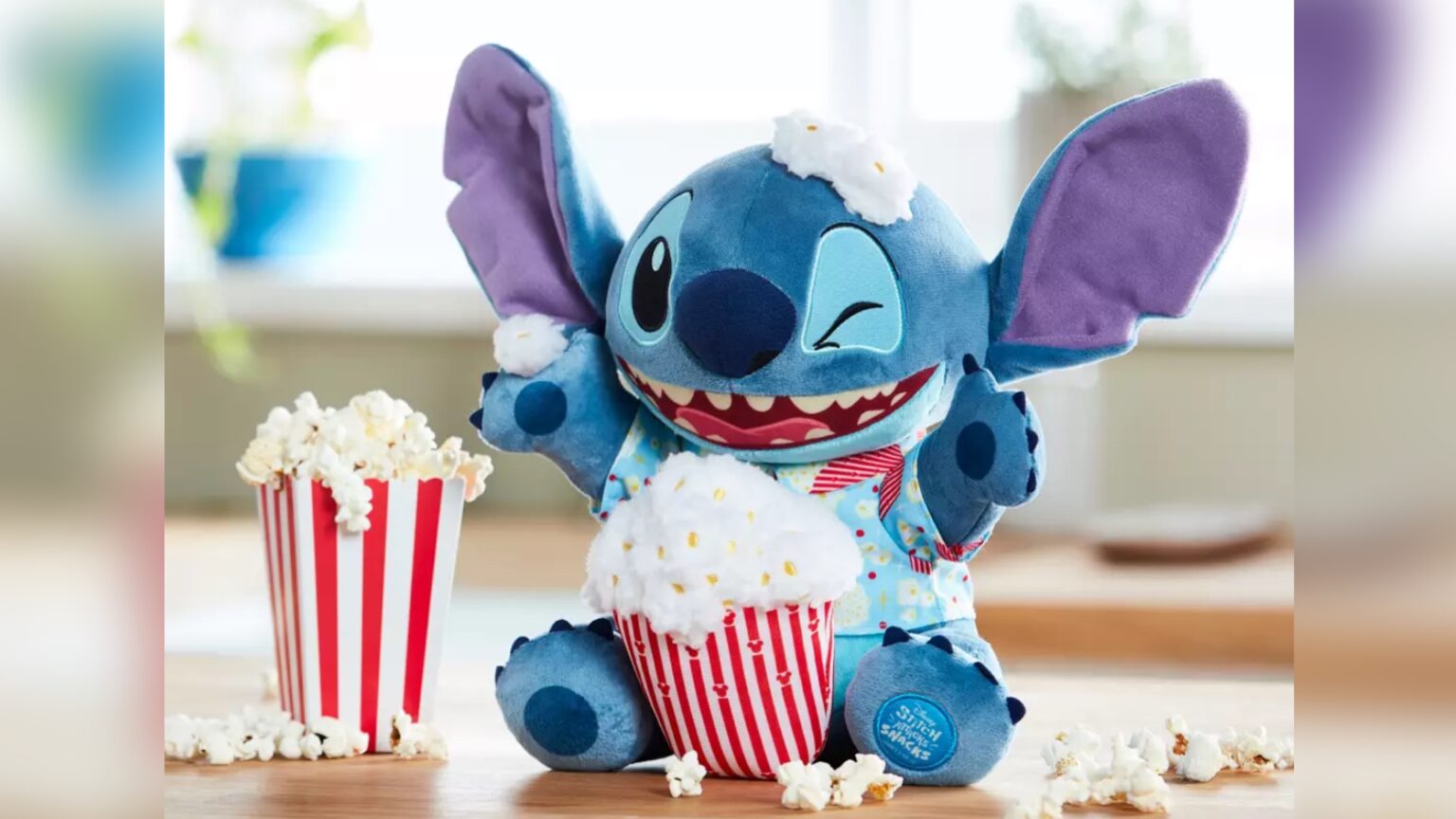 New Stitch Attacks Snacks Popcorn Plush Available Now At shopDisney ...