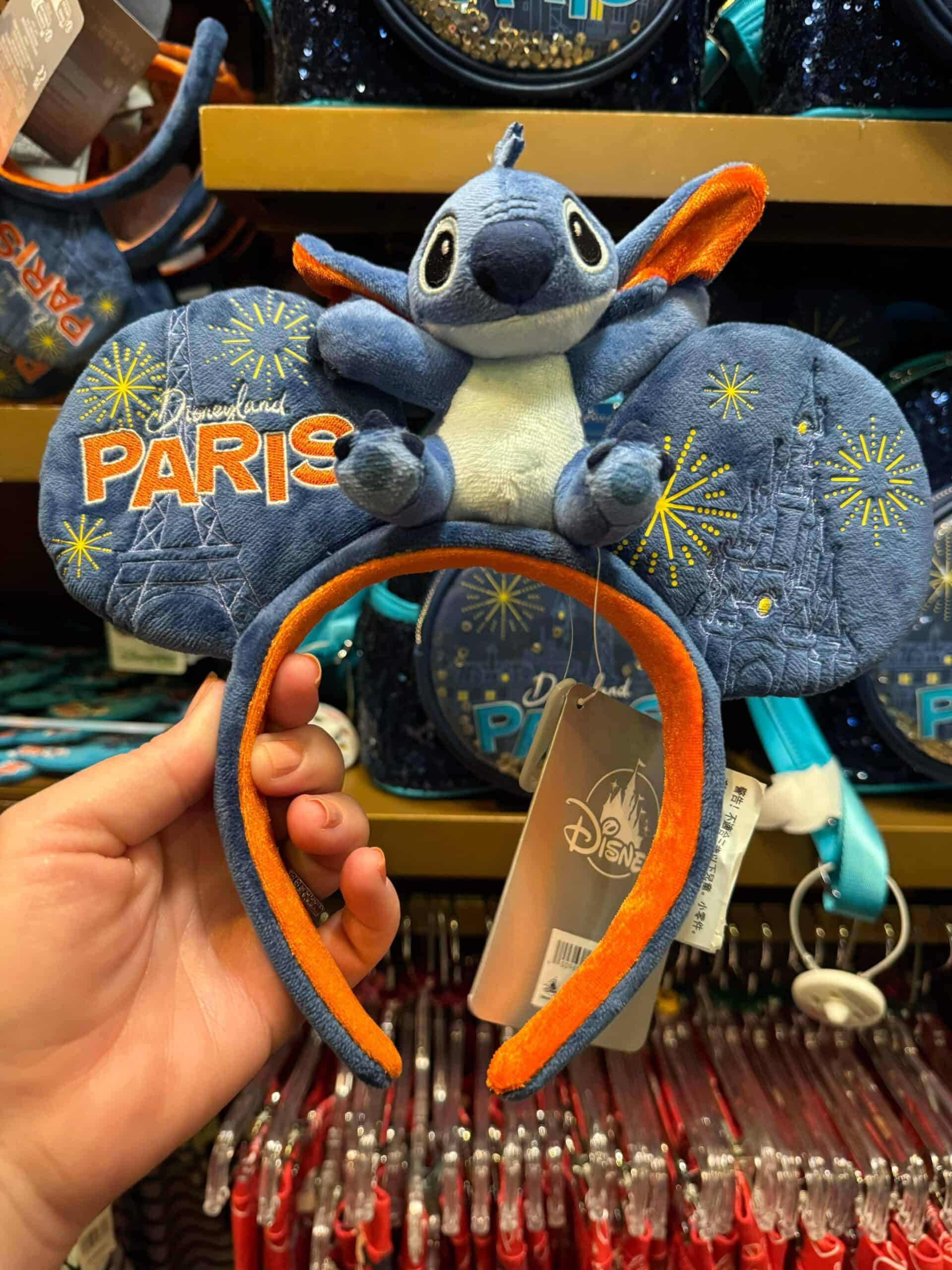 New Disneyland Paris Stitch Ear Headband Now Available At Epcot! | Chip ...