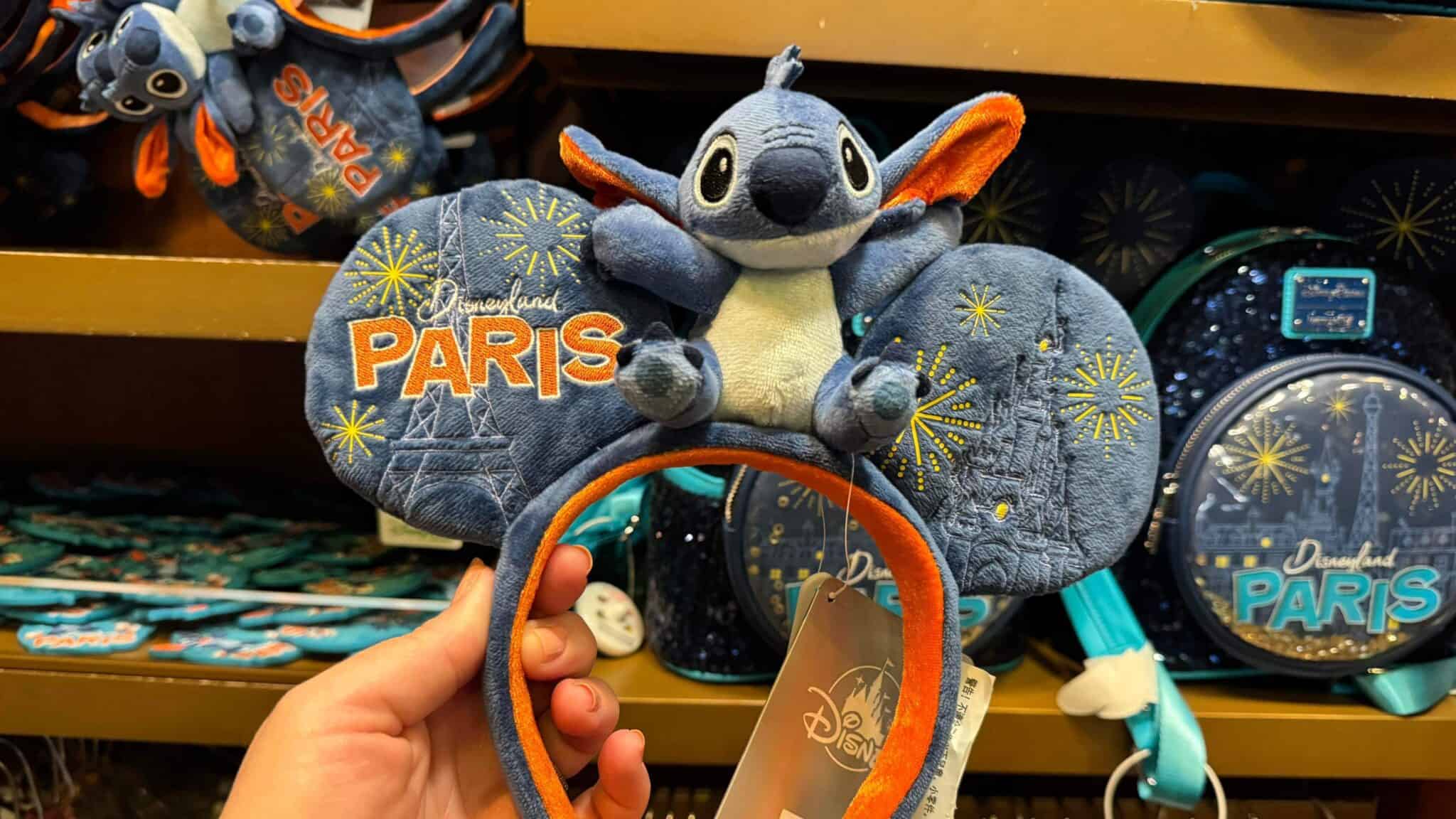 New Disneyland Paris Stitch Ear Headband Now Available At Epcot! | Chip ...