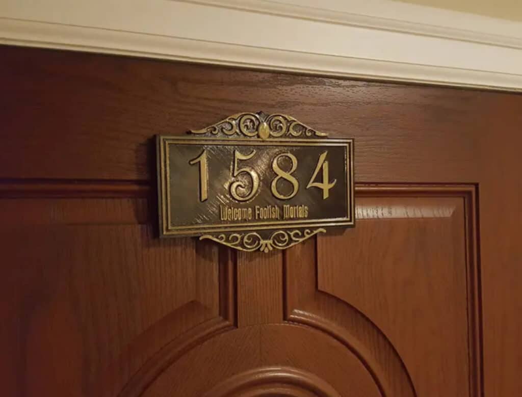 Haunted Mansion House Number Sign To Welcome All The Foolish Mortals To ...
