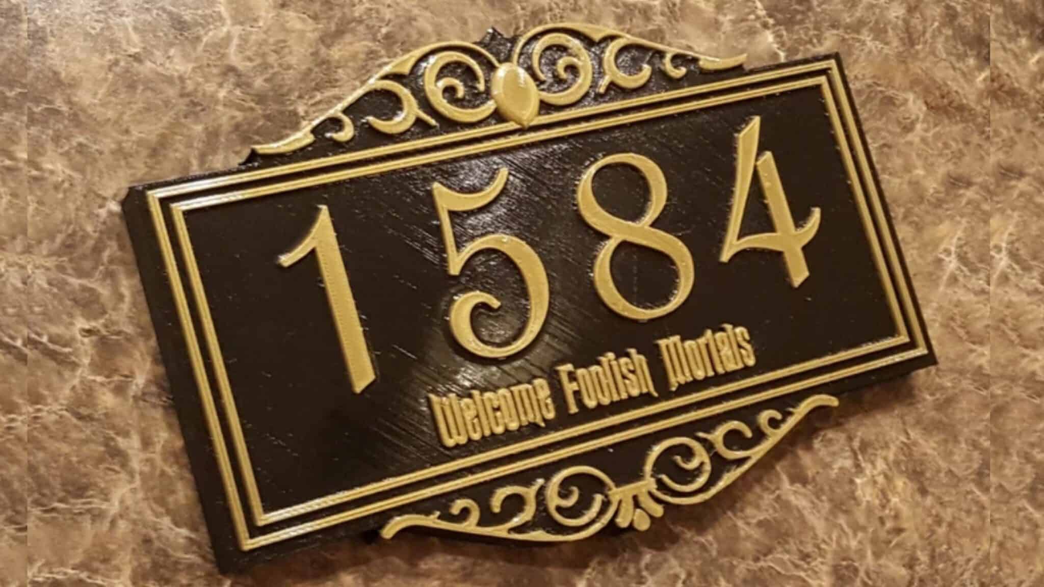 Haunted Mansion House Number Sign To Welcome All The Foolish Mortals To ...