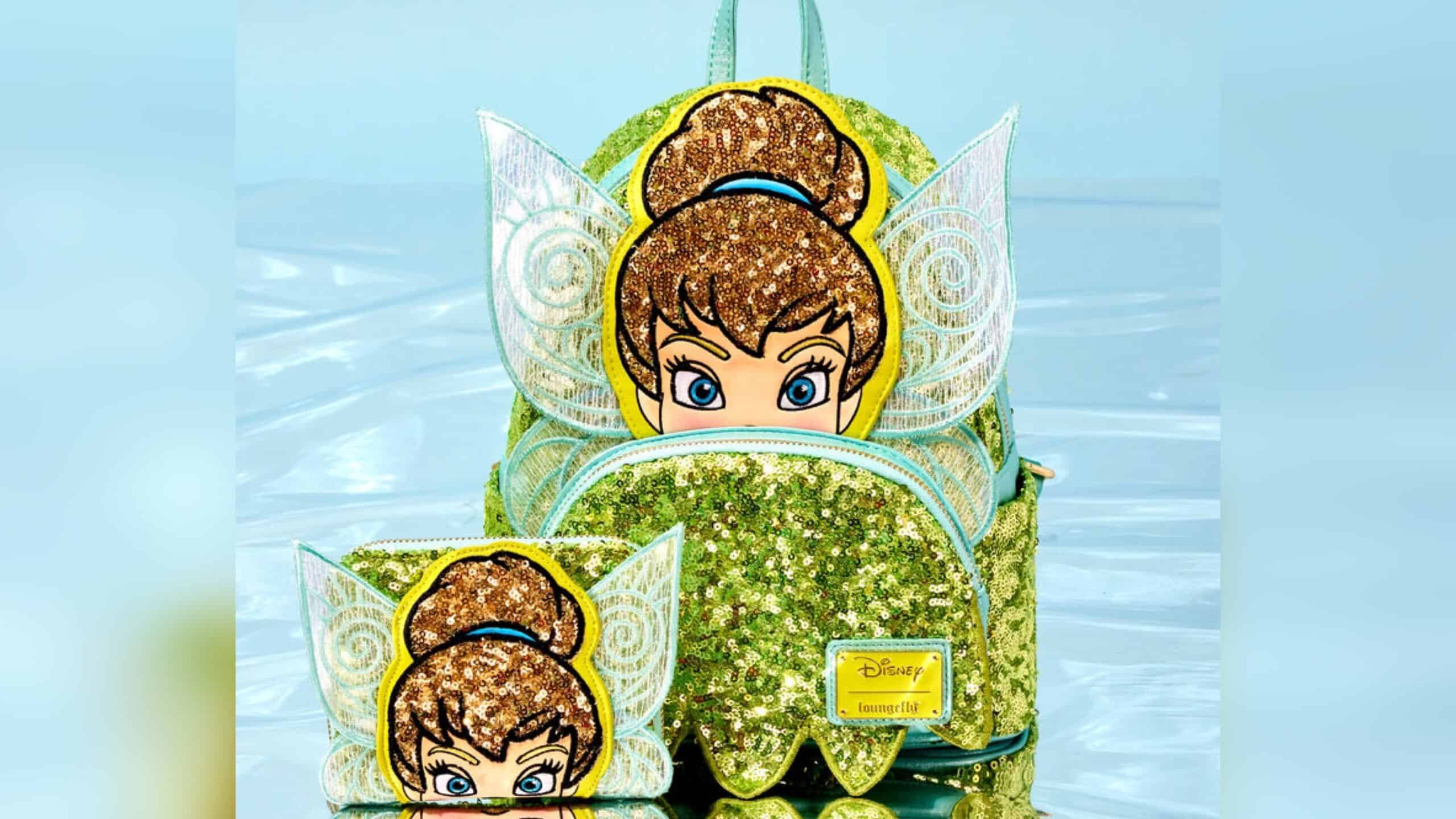 New Tinker Bell Sequin Loungefly Collection Is Filled With Pixie Dust ...