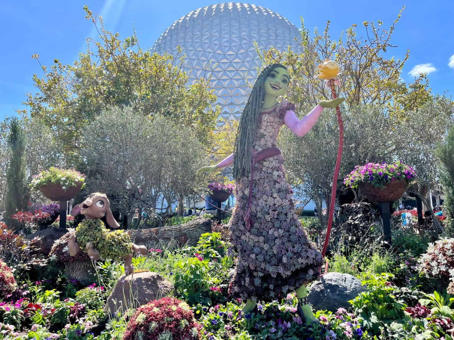 Disney's Wish Featured In EPCOT Flower & Garden Festival Main Entrance ...