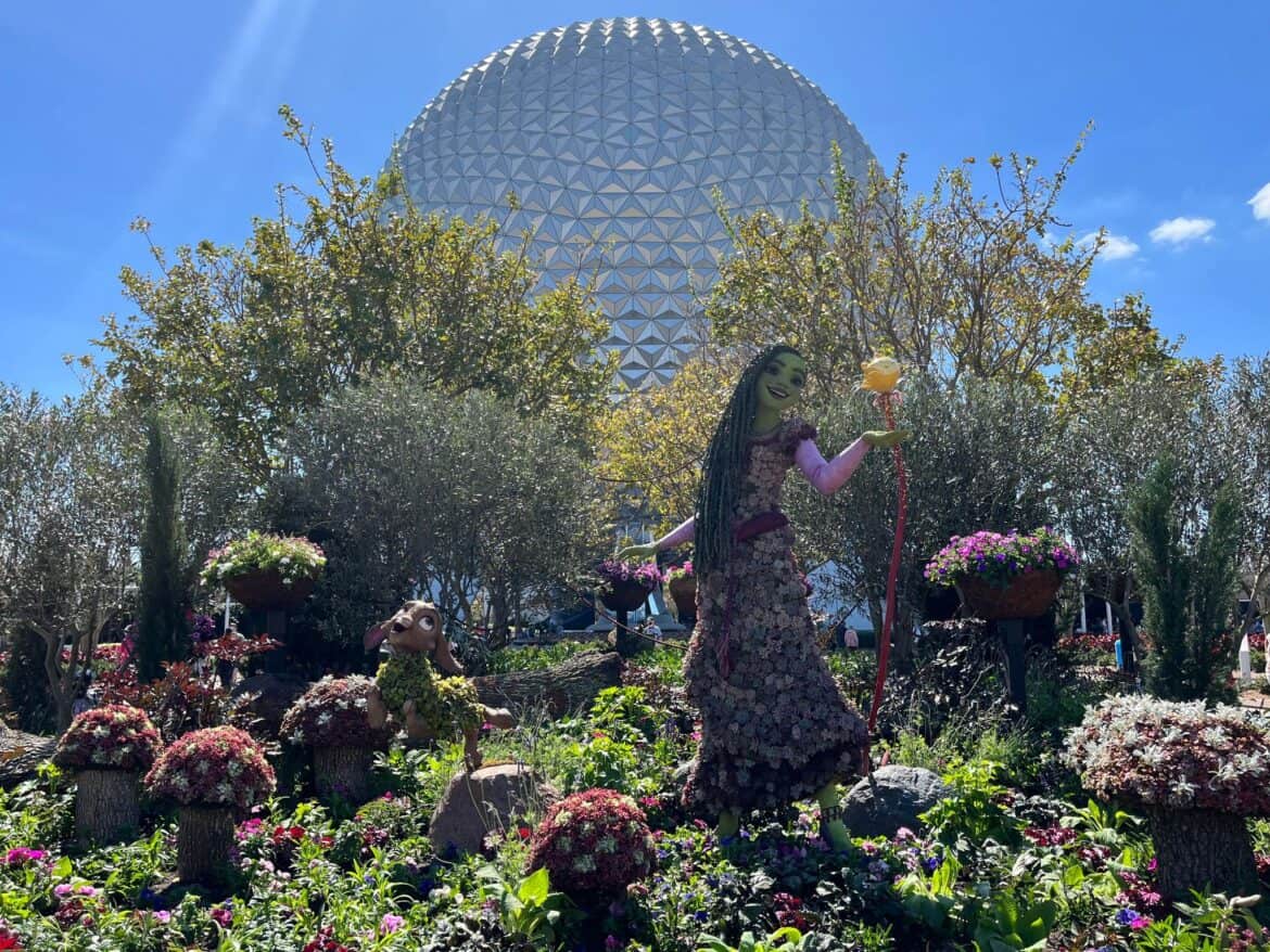 Disney's Wish Featured In EPCOT Flower & Garden Festival Main Entrance ...