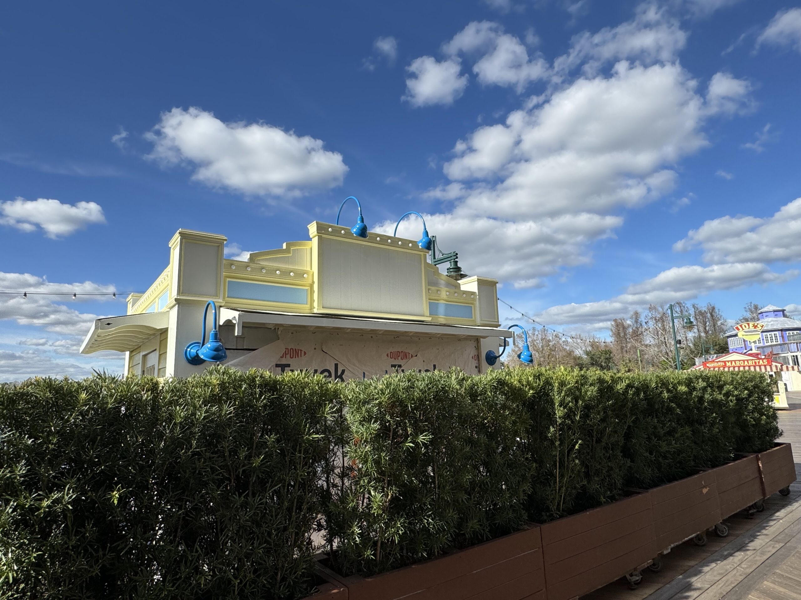 Blue Ribbon Corn Dogs Kiosk Taking Shape at Disney's Boardwalk Resort ...