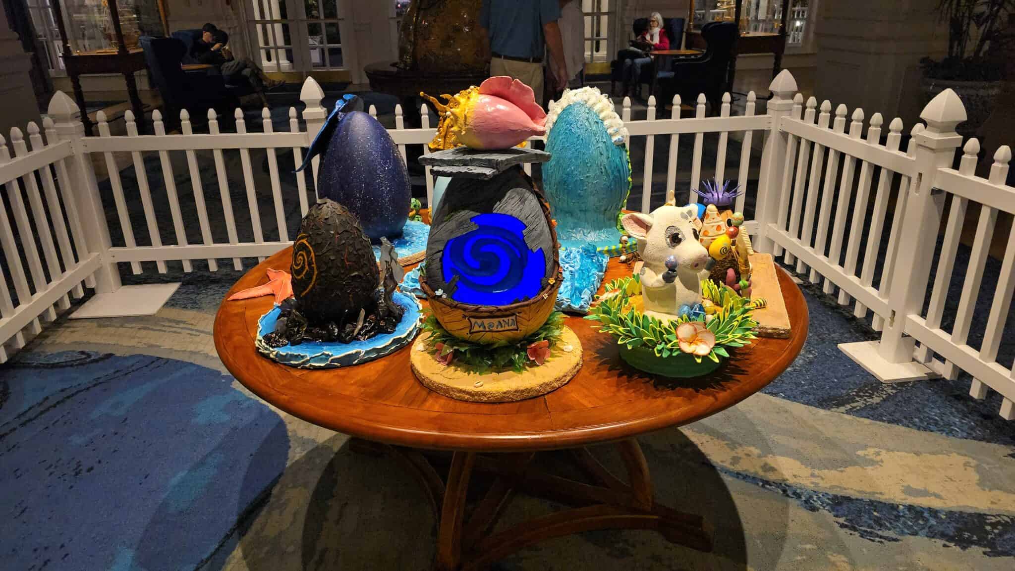 Disney's Yacht Club Moana-Themed Easter Egg Displays for 2024 | Chip ...
