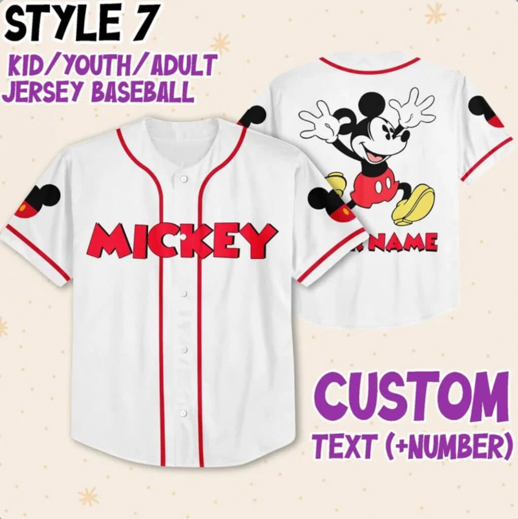 Custom Disney Baseball Jersey For The Whole Family! | Chip and Company