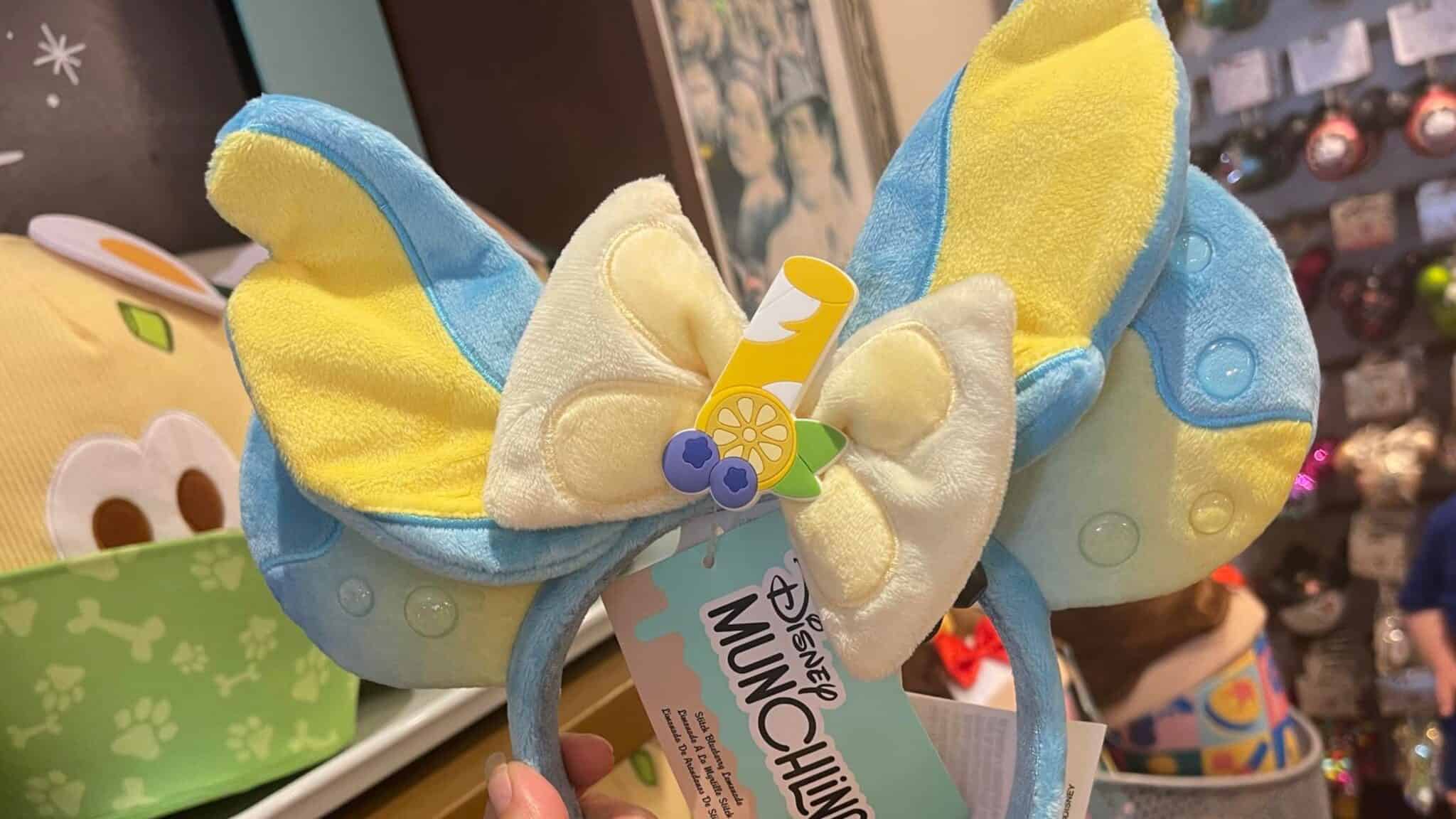 New Stitch Blueberry Lemonade Ear Headband Available At Disney World ...