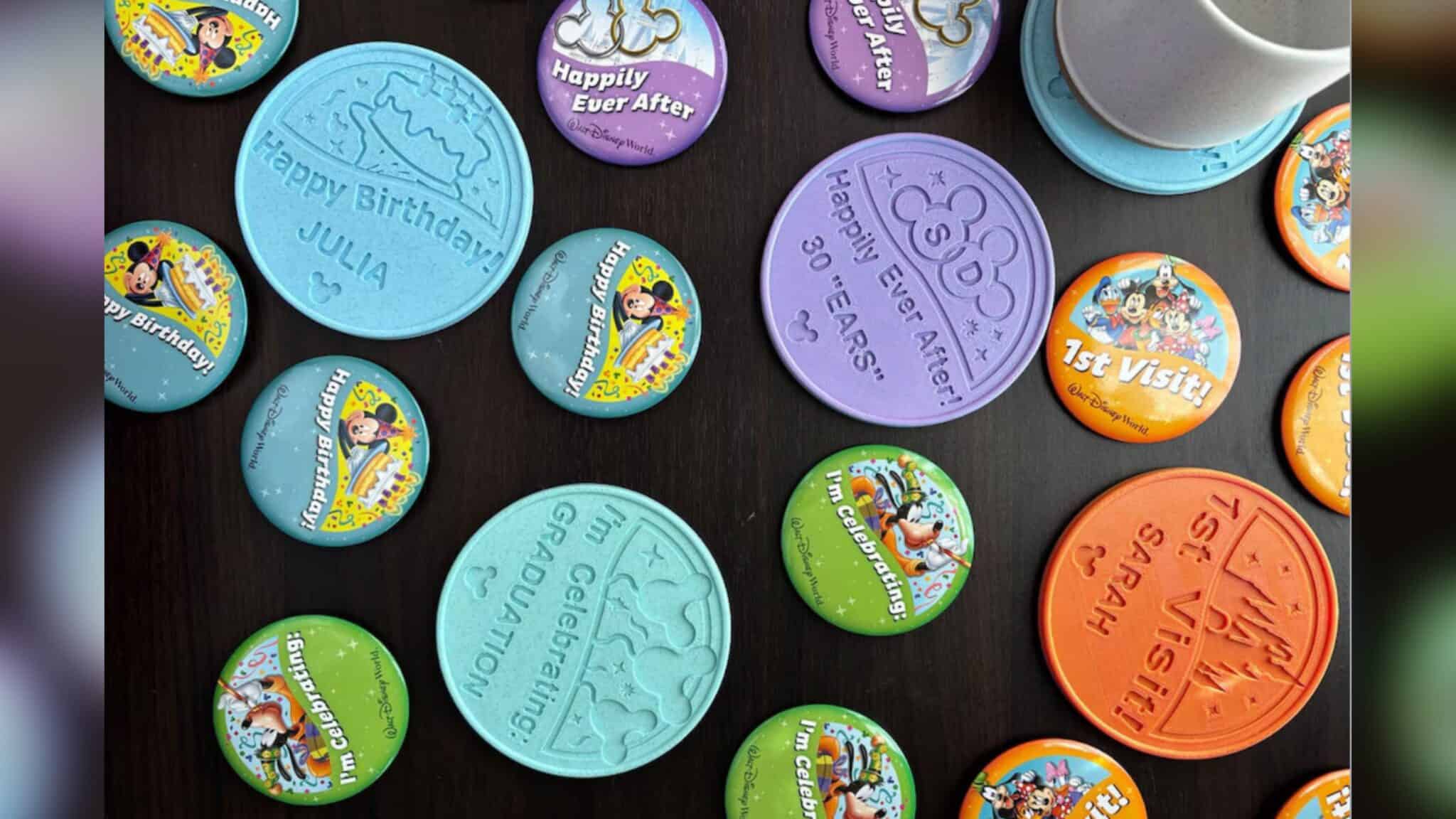 Custom Disney Parks Button Coaster To Add To Your Home! | Chip and Company