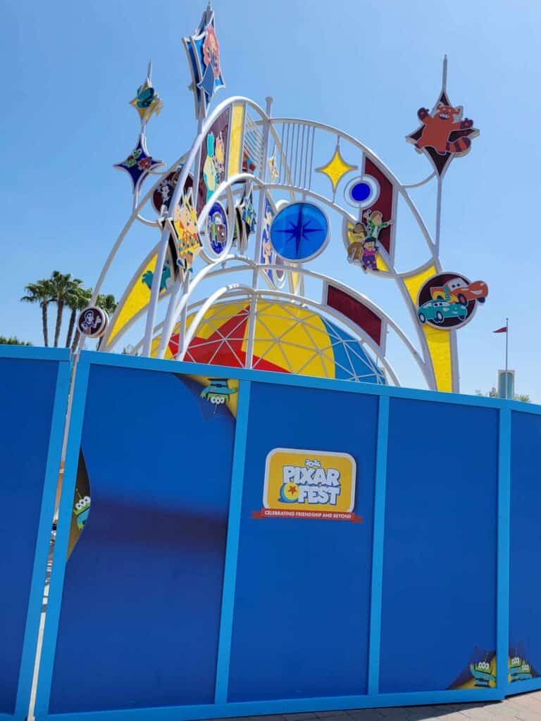 Pixar Fest Decorations Start Showing up at the Disneyland Resort | Chip ...