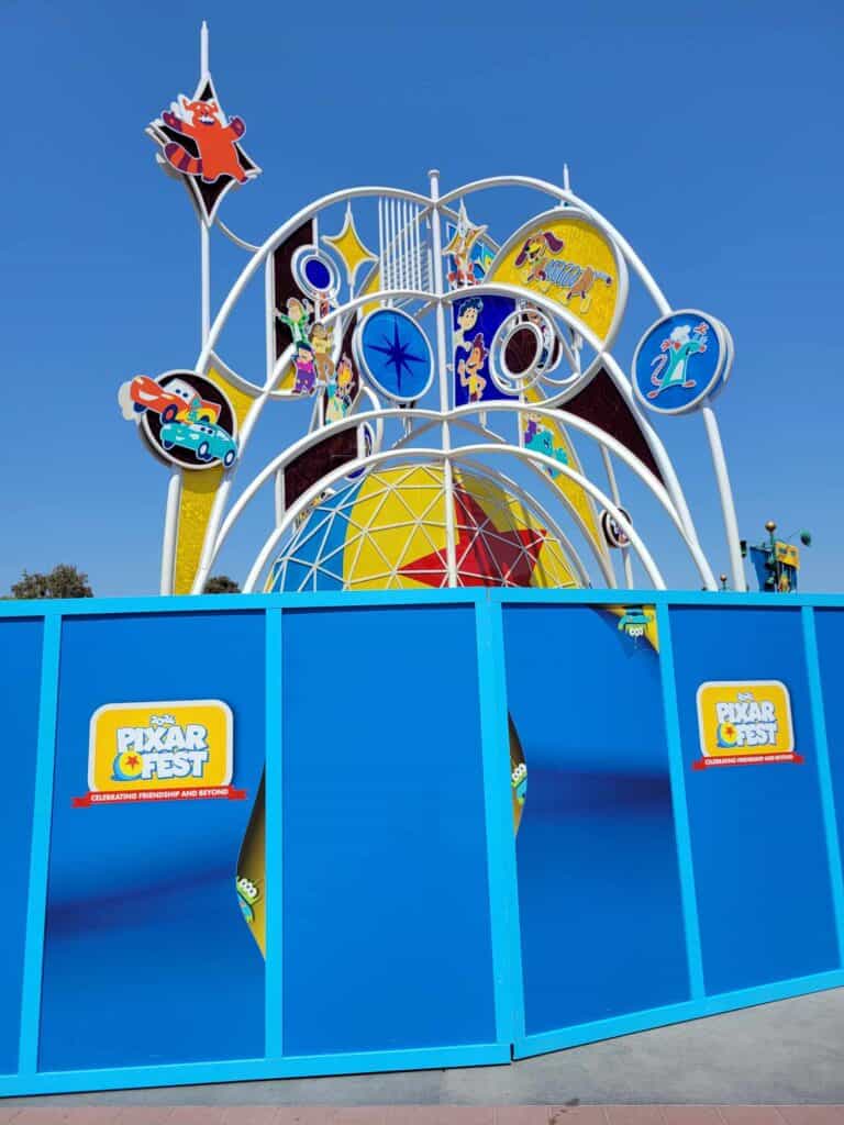 Pixar Fest Decorations Start Showing up at the Disneyland Resort | Chip ...