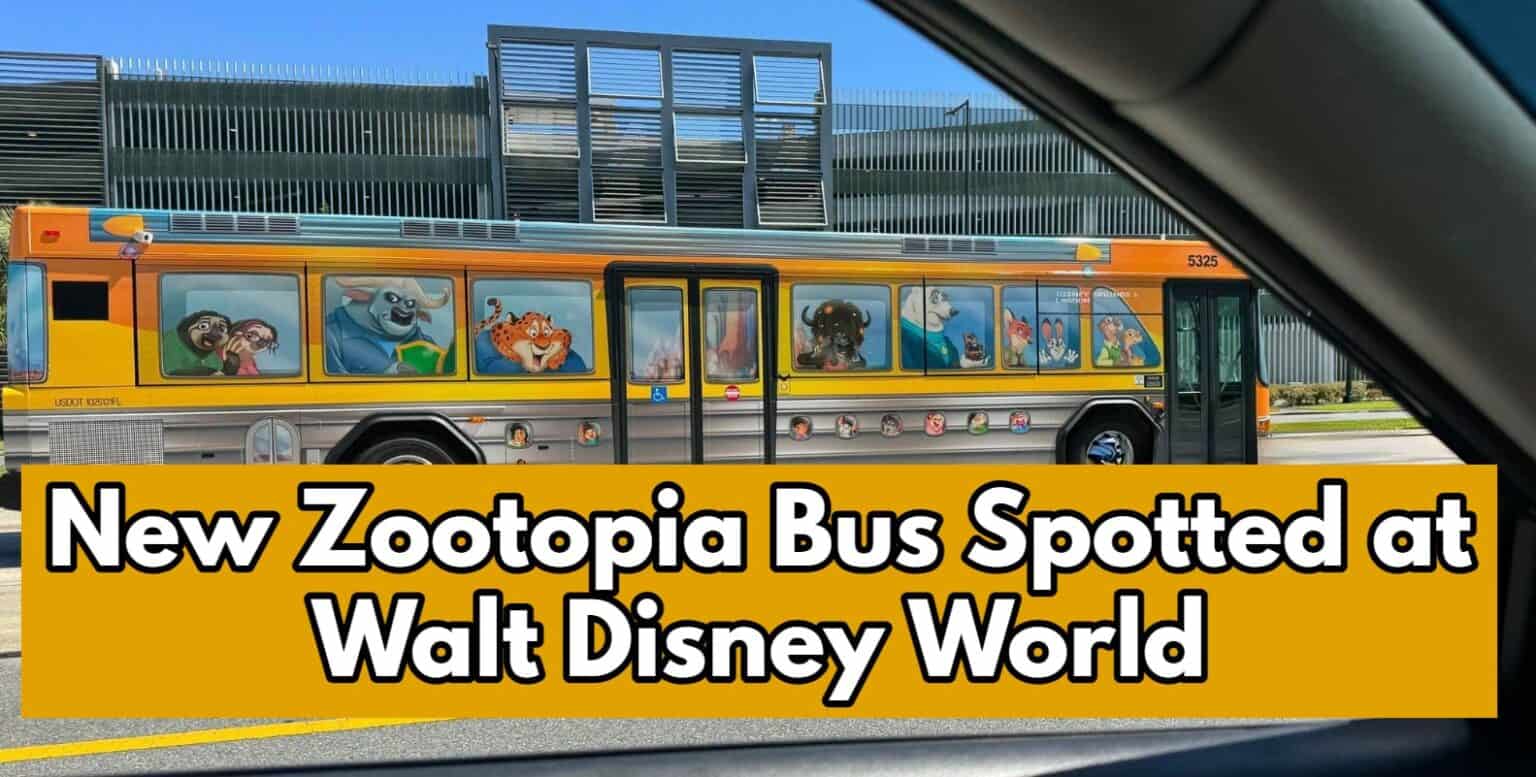 New Zootopia Bus Spotted at Walt Disney World | Chip and Company