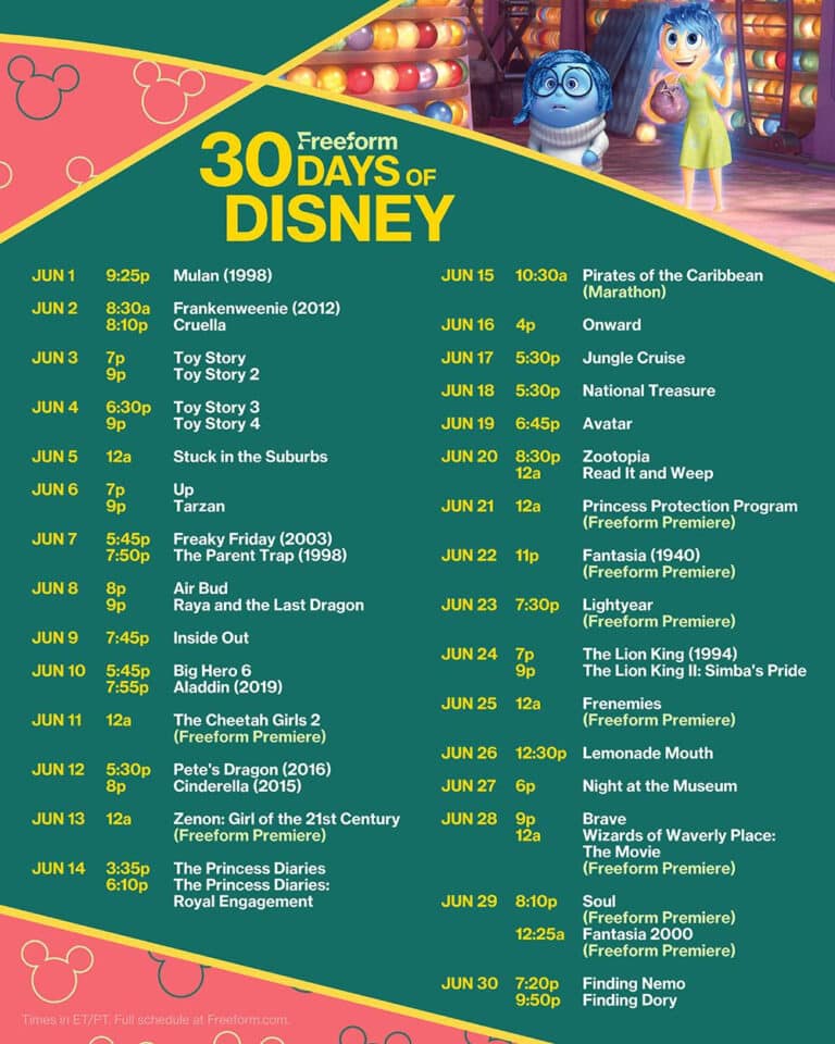 30 Days of Disney Coming to Freeform in June | Chip and Company