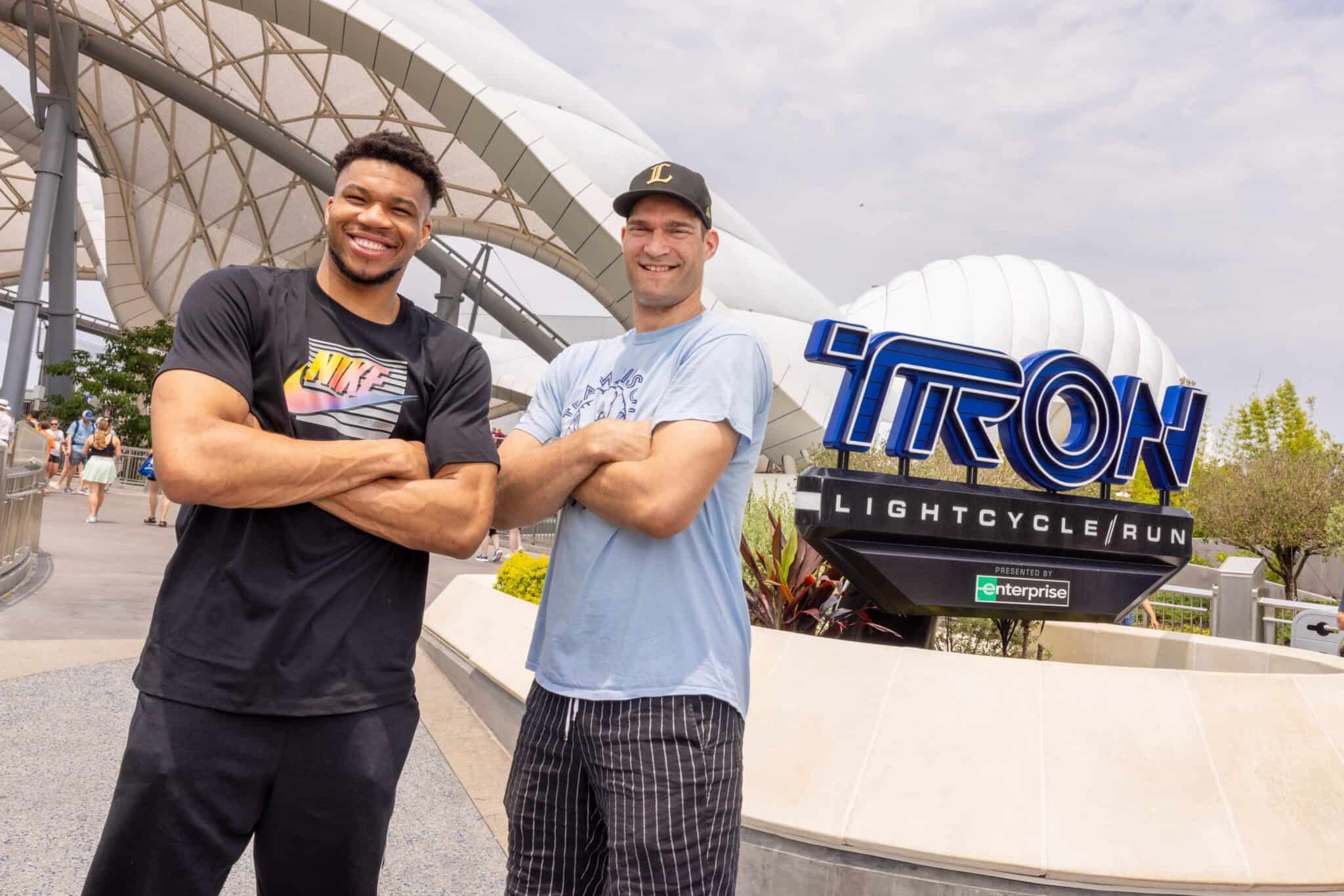 Milwaukee Bucks' Giannis Antetokounmpo and Brook Lopez Take on TRON at ...
