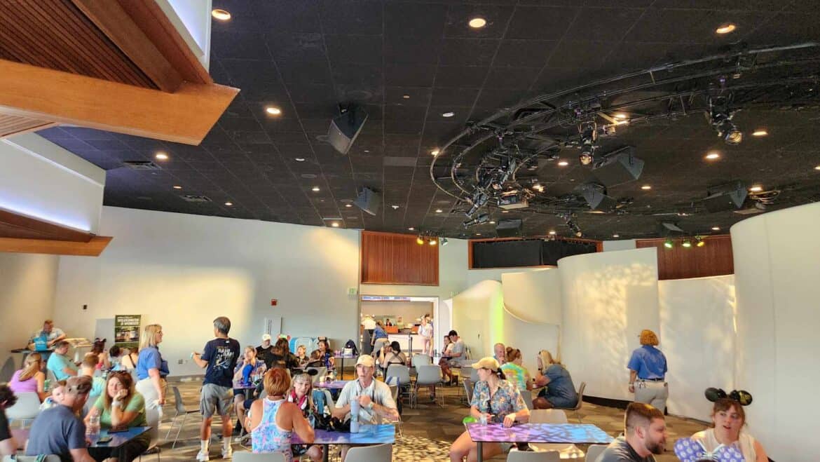 Check out the Temporary DVC Lounge at the Odyssey Building in Epcot ...