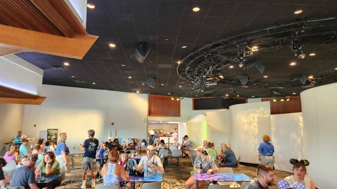 Check out the Temporary DVC Lounge at the Odyssey Building in Epcot ...
