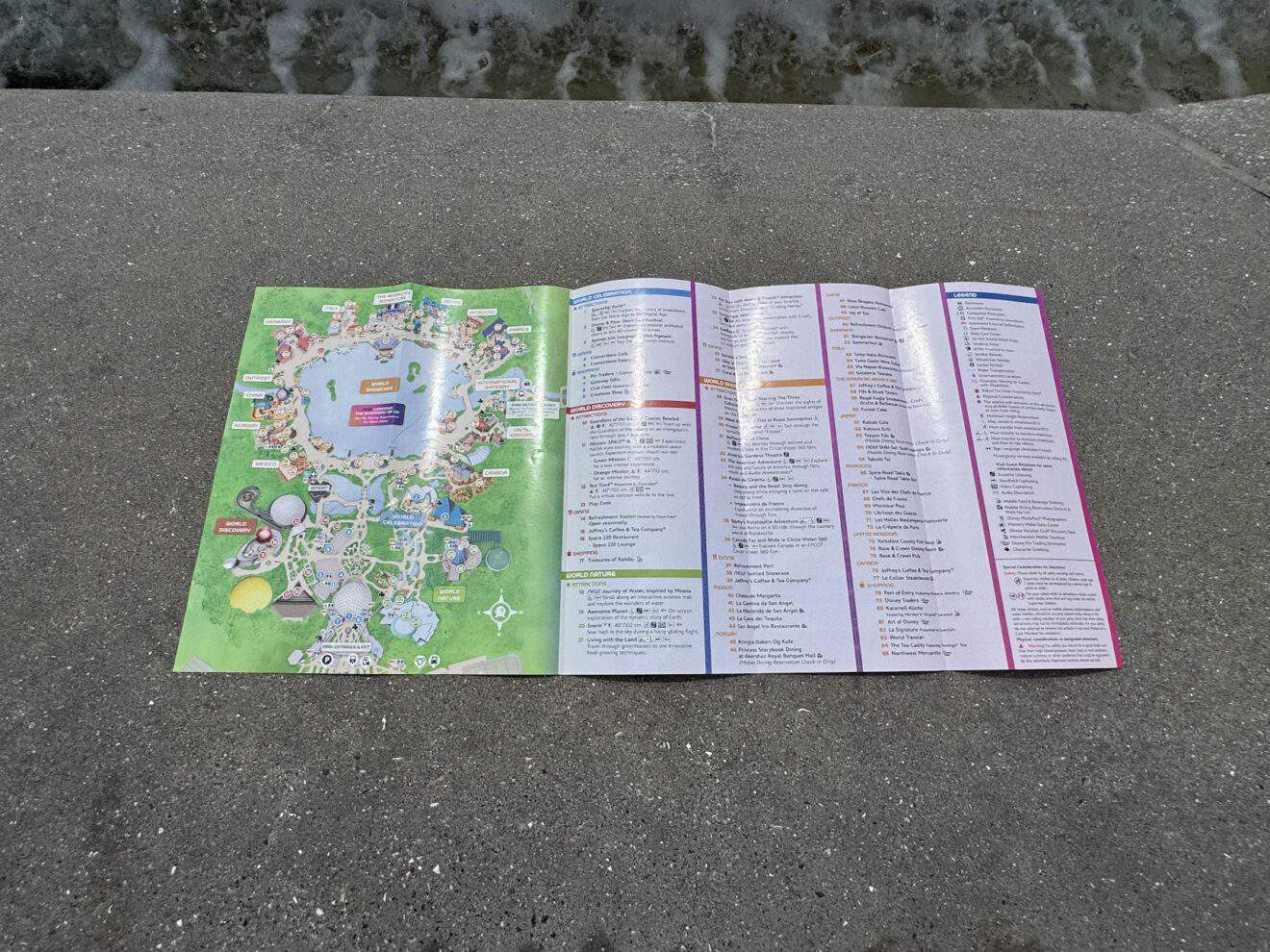 New EPCOT Park Maps Featuring CommuniCore Plaza | Chip and Company