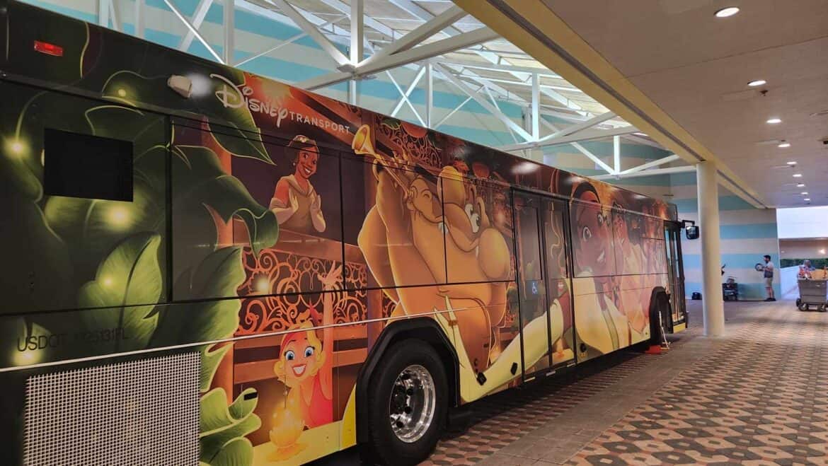 New ‘The Princess and the Frog’ Bus Debuts at Walt Disney World | Chip ...