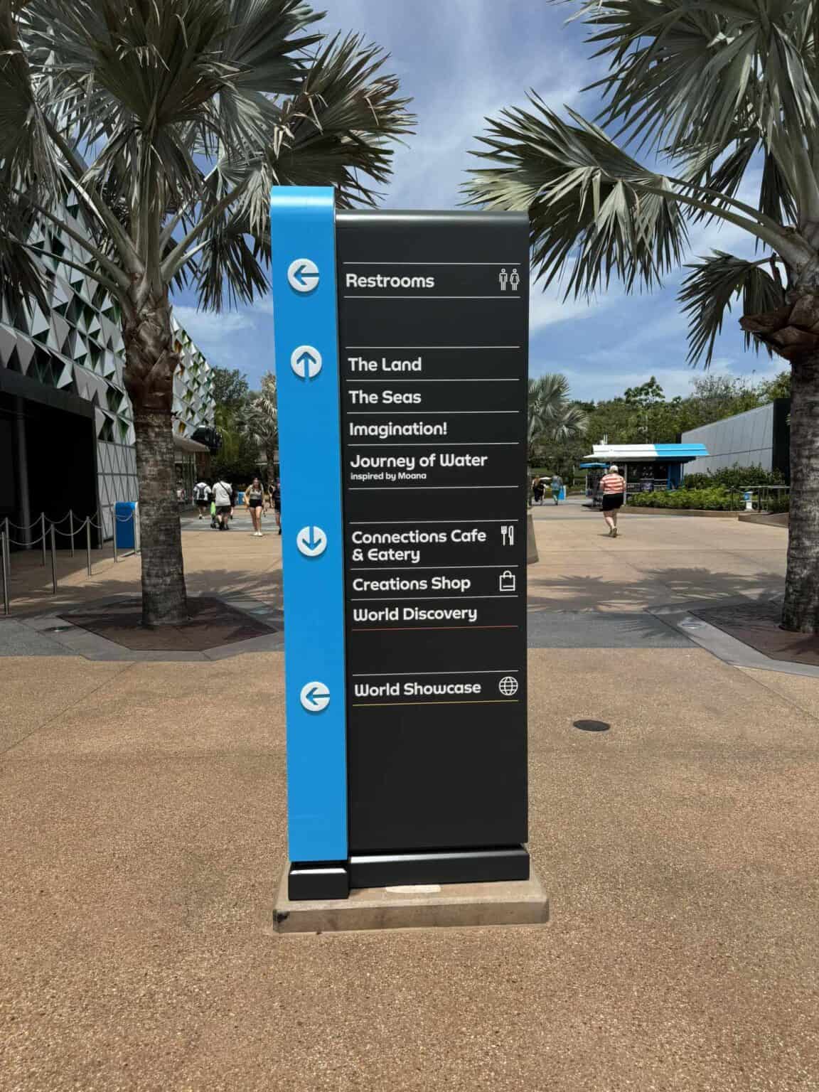 NEW Directional Signs Added to EPCOT around the Newly Opened ...