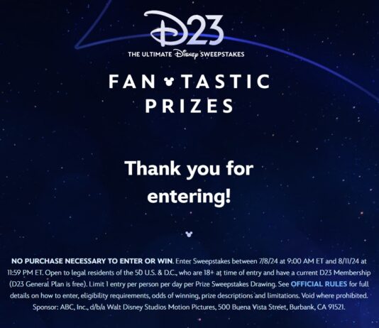 Enter to Win Unforgettable Disney Experiences in "The Ultimate Disney Sweepstakes" from D23 ...