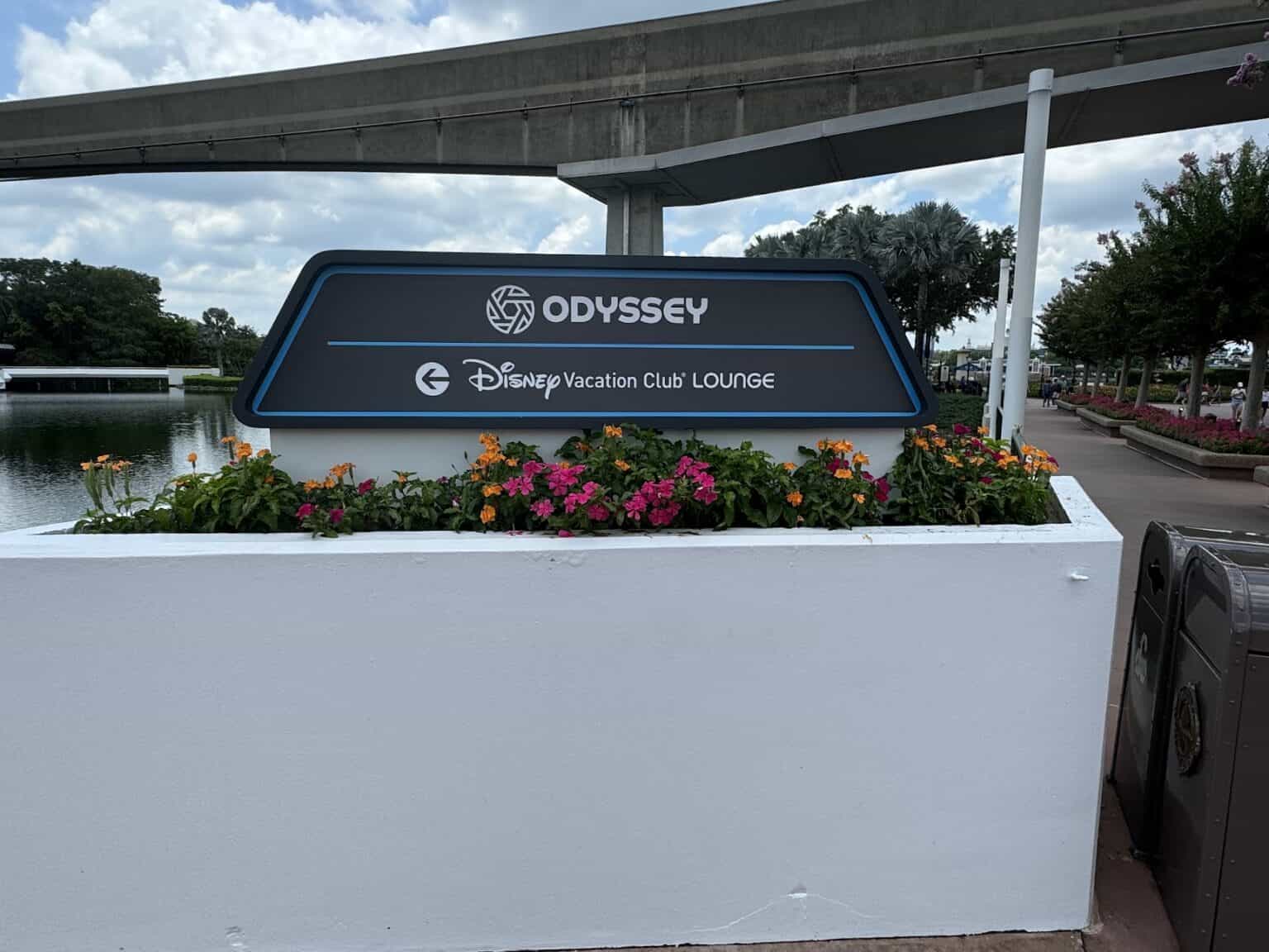New DVC Lounge Directional Signs Installed at Odyssey Building in EPCOT ...