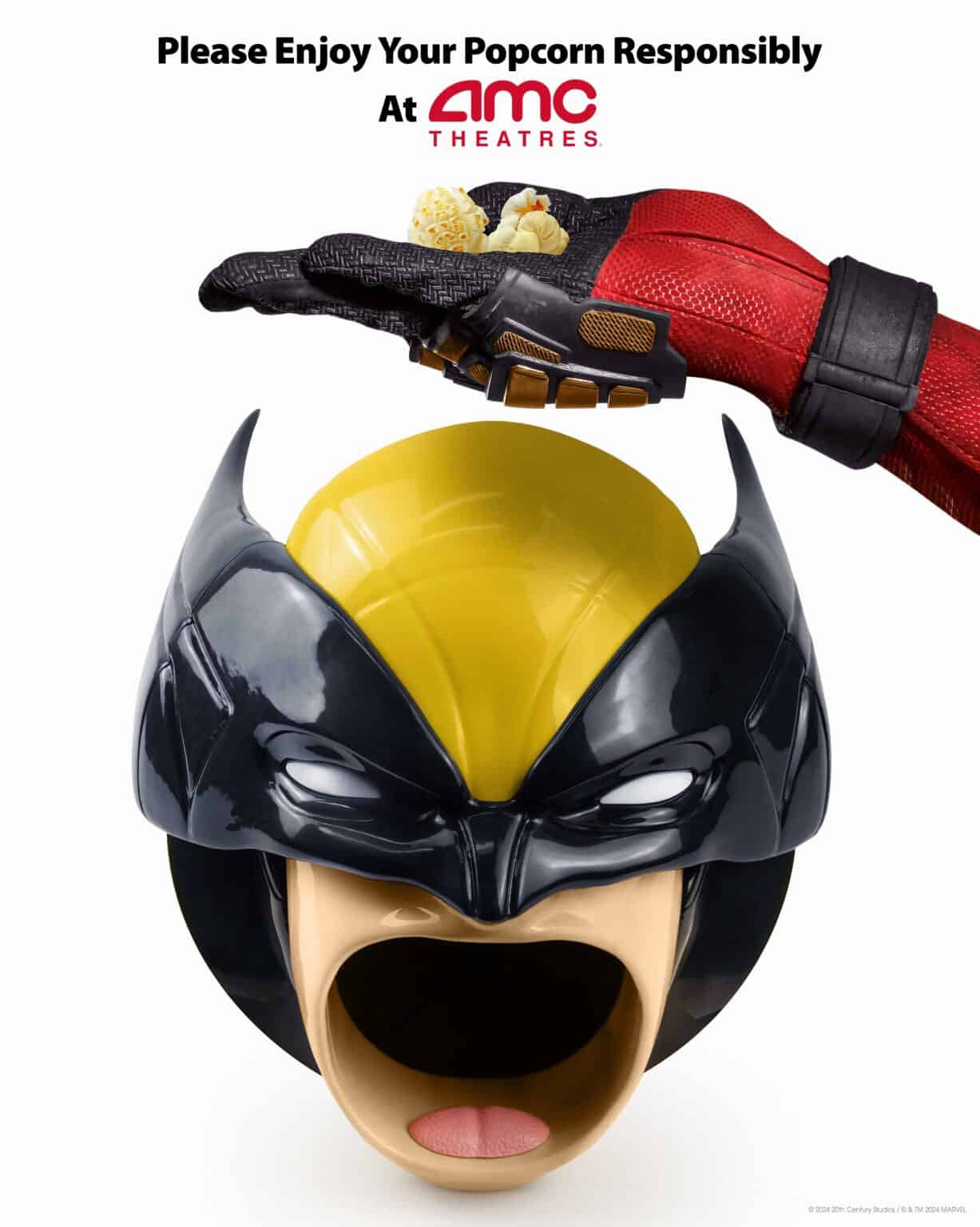 AMC Theatres Exclusively Offering Wolverine Popcorn Bucket Designed by ...