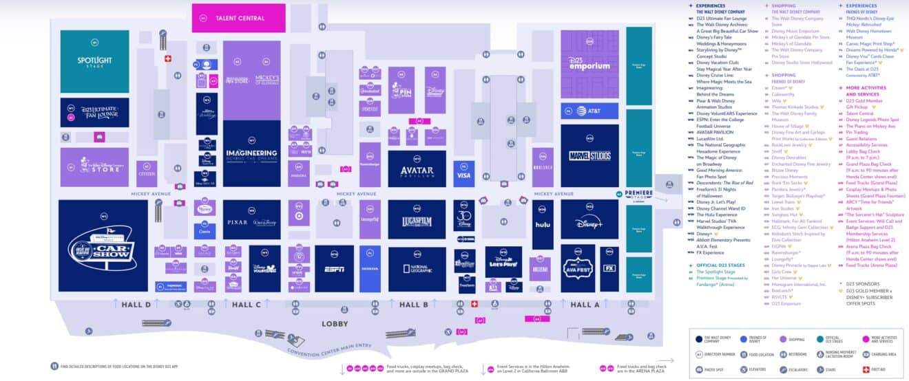 Floor Map Revealed for 2024 D23 Expo | Chip and Company
