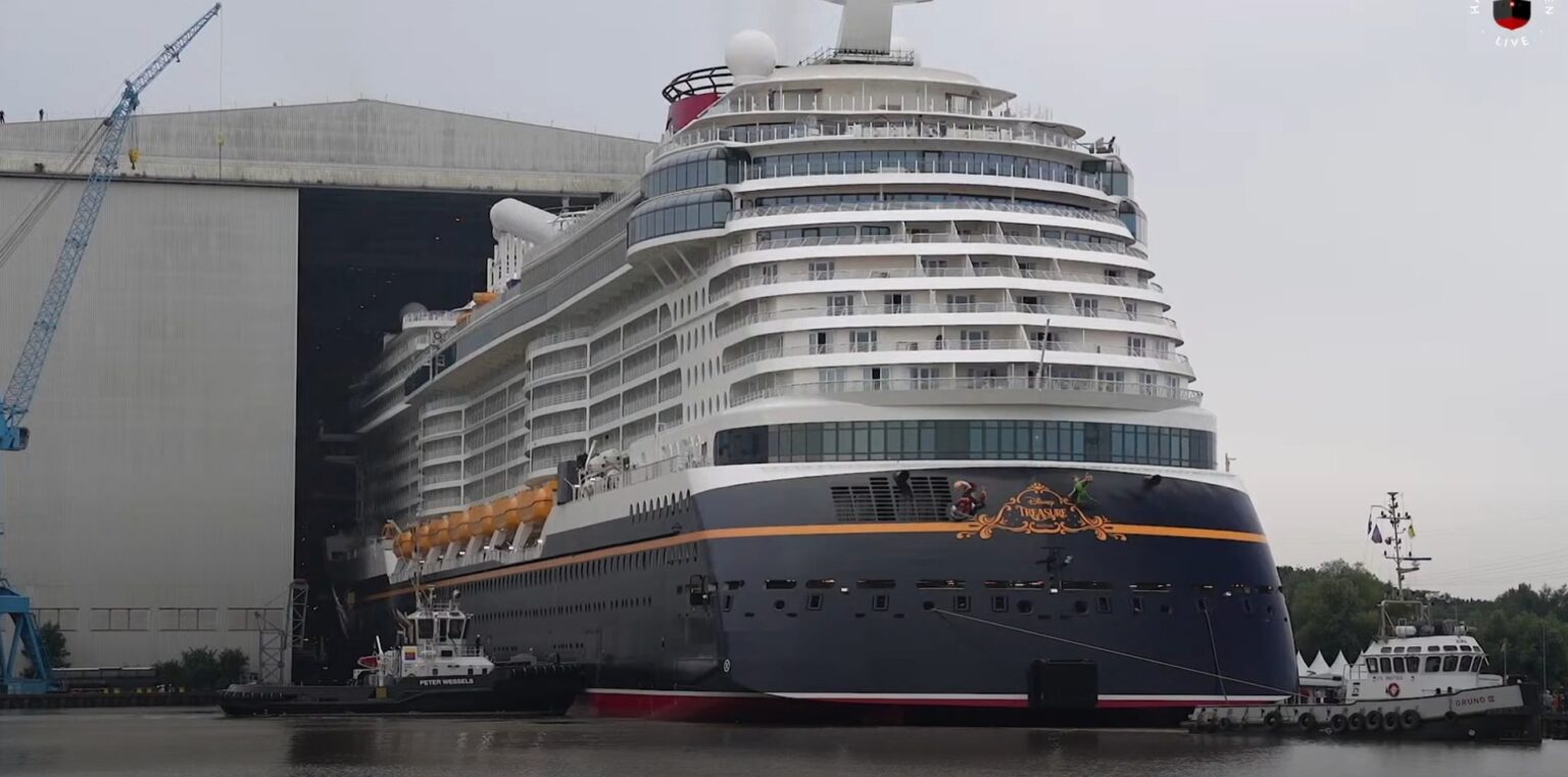Disney Treasure Sets Sail: Float-Out Marks Milestone in Ship's ...