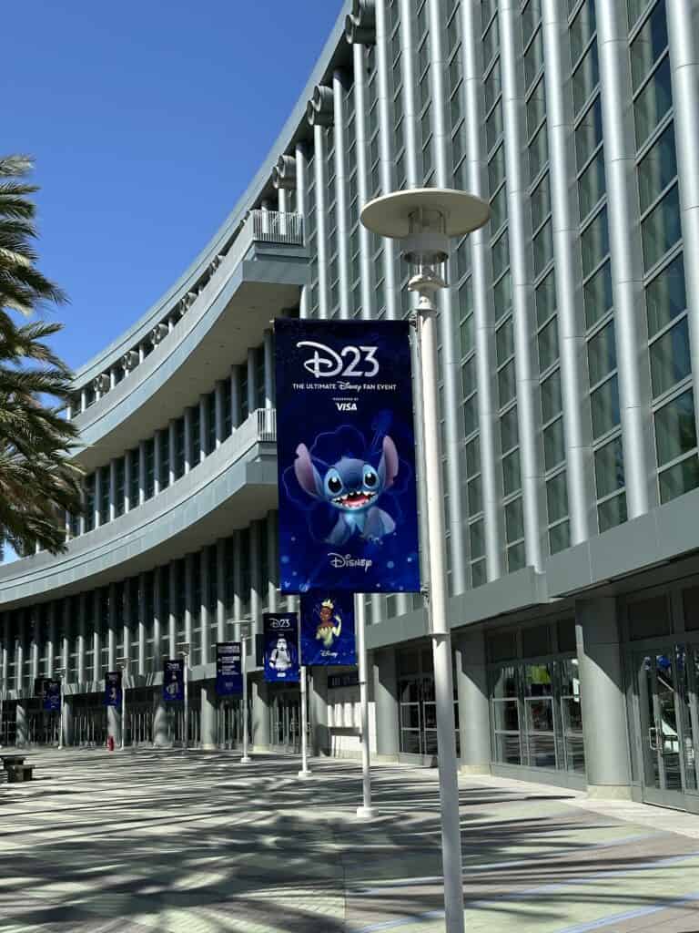D23 Banners Up Now at Anaheim Convention Center Ahead of Ultimate Fan ...