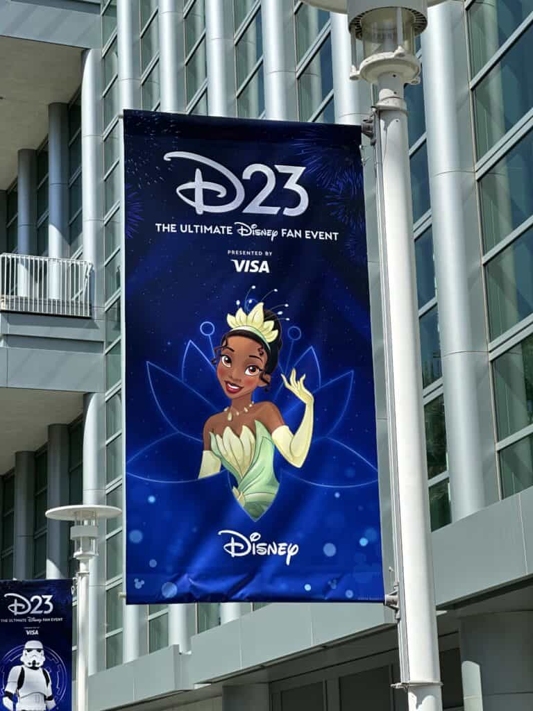 D23 Banners Up Now at Anaheim Convention Center Ahead of Ultimate Fan ...