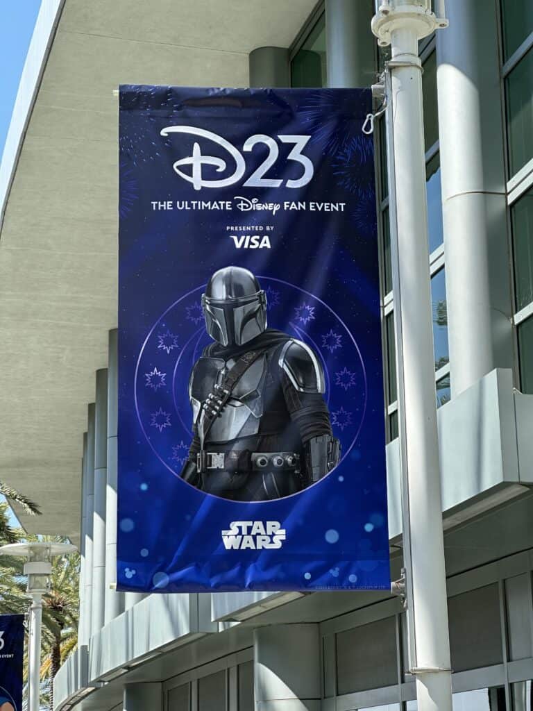 D23 Banners Up Now at Anaheim Convention Center Ahead of Ultimate Fan ...