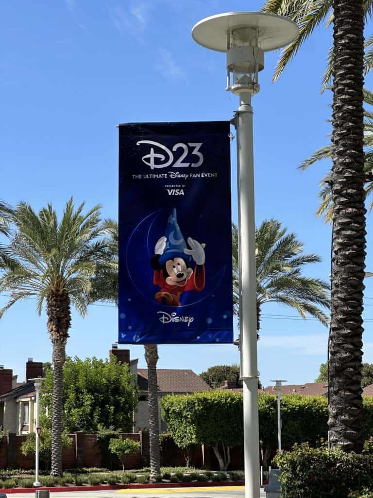 D23 Banners Up Now at Anaheim Convention Center Ahead of Ultimate Fan ...