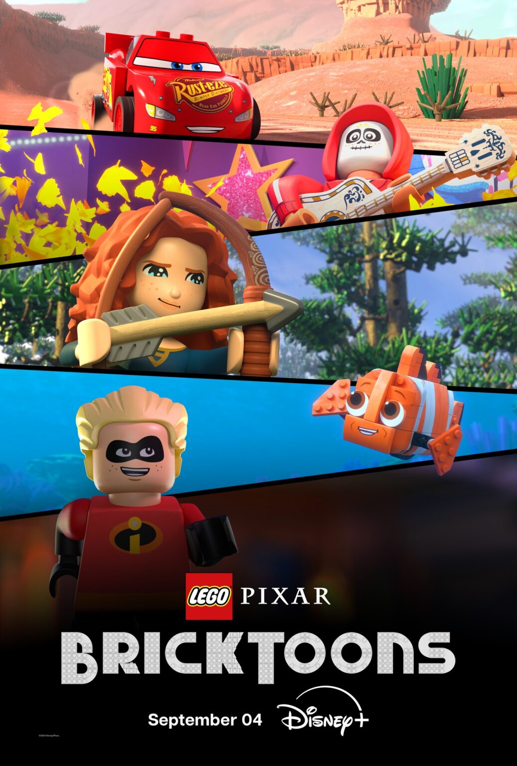 LEGO Pixar Bricktoons Coming to Disney+ in September | Chip and Company