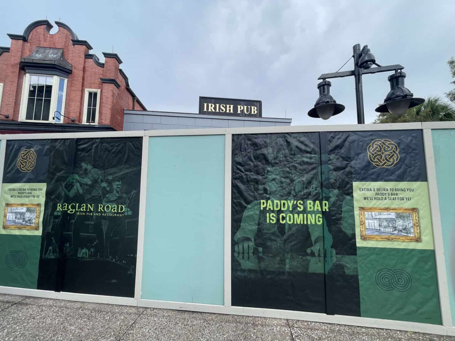 Construction Walls Still Up at Paddy's Bar Coming to Raglan Road in ...