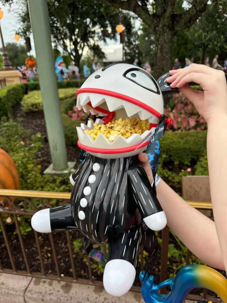 Scary Teddy Popcorn Bucket Debuts at Mickey's Not So Scary Halloween ...
