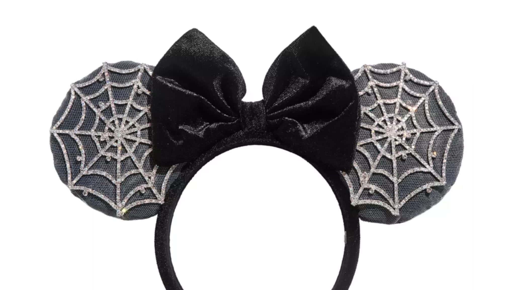 New Minnie Mouse Spider Web Ear Headband For A Glamorous and Gothic ...