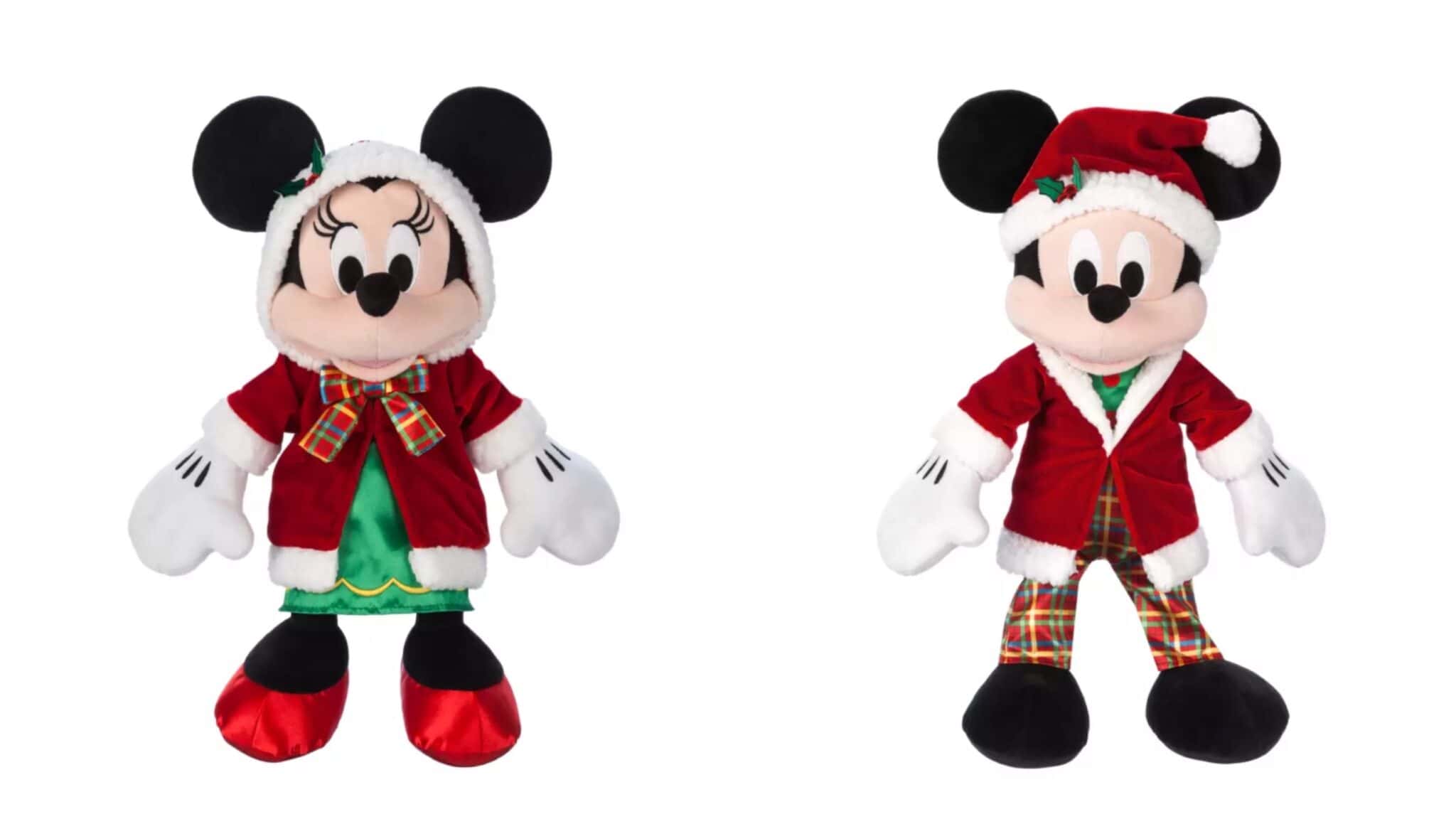 New Mickey and Minnie Holiday Plush Are Bringing The Holiday Cheer ...