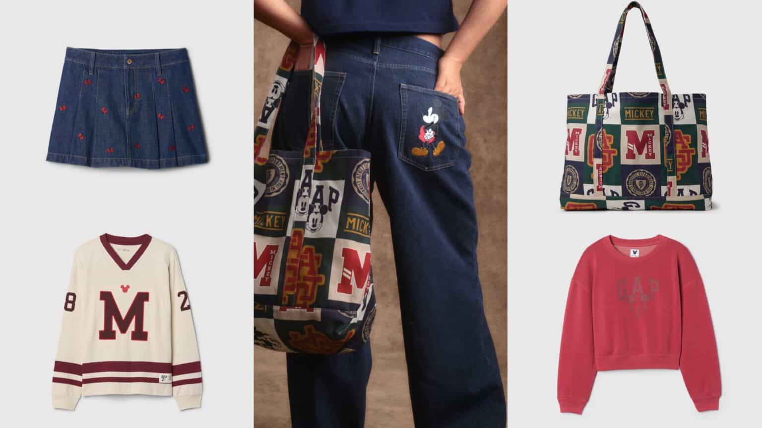 New Gap x Disney Collection Debuts With Collegiate Inspired Products ...