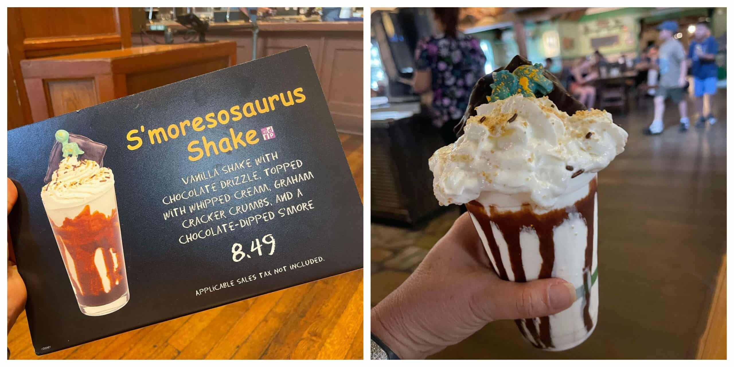 Indulging in the Dino-mite S'moresosaurus Milkshake at Disney's Animal ...