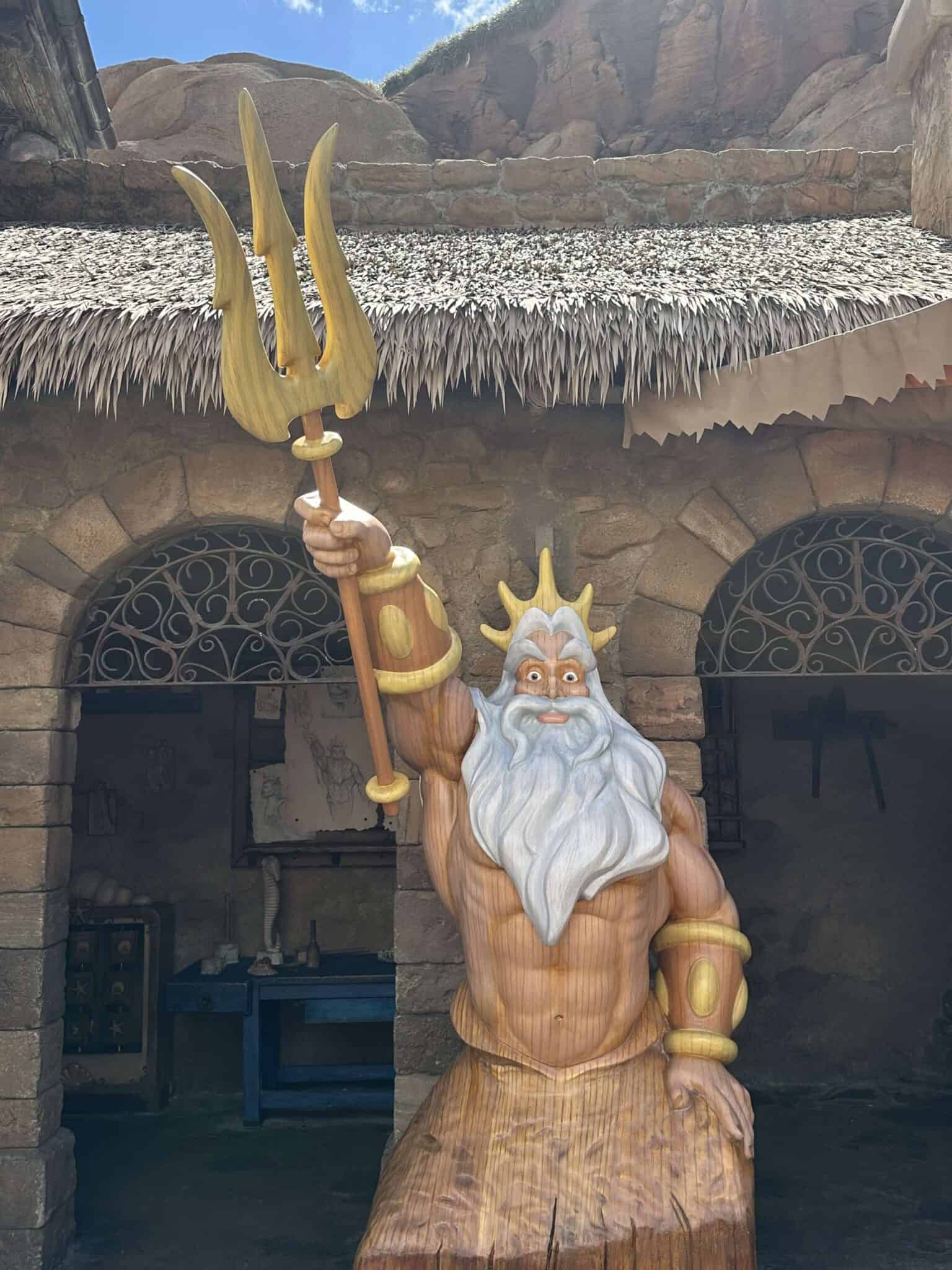 King Triton Statue Returns to the Magic Kingdom | Chip and Company