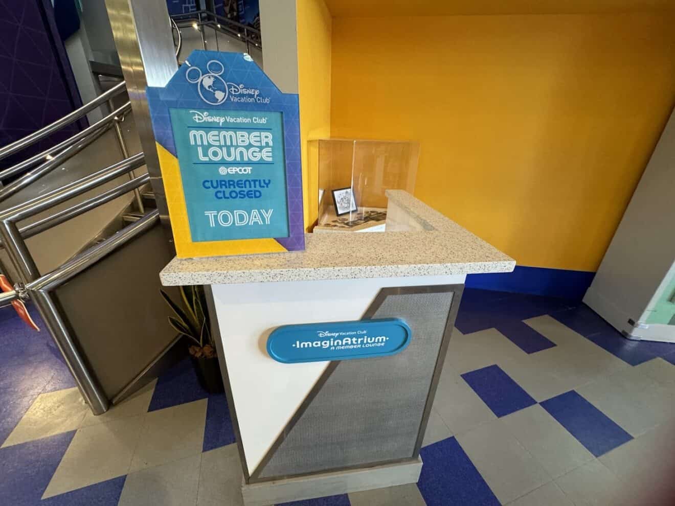 New Signage for DVC Lounge in EPCOT | Chip and Company