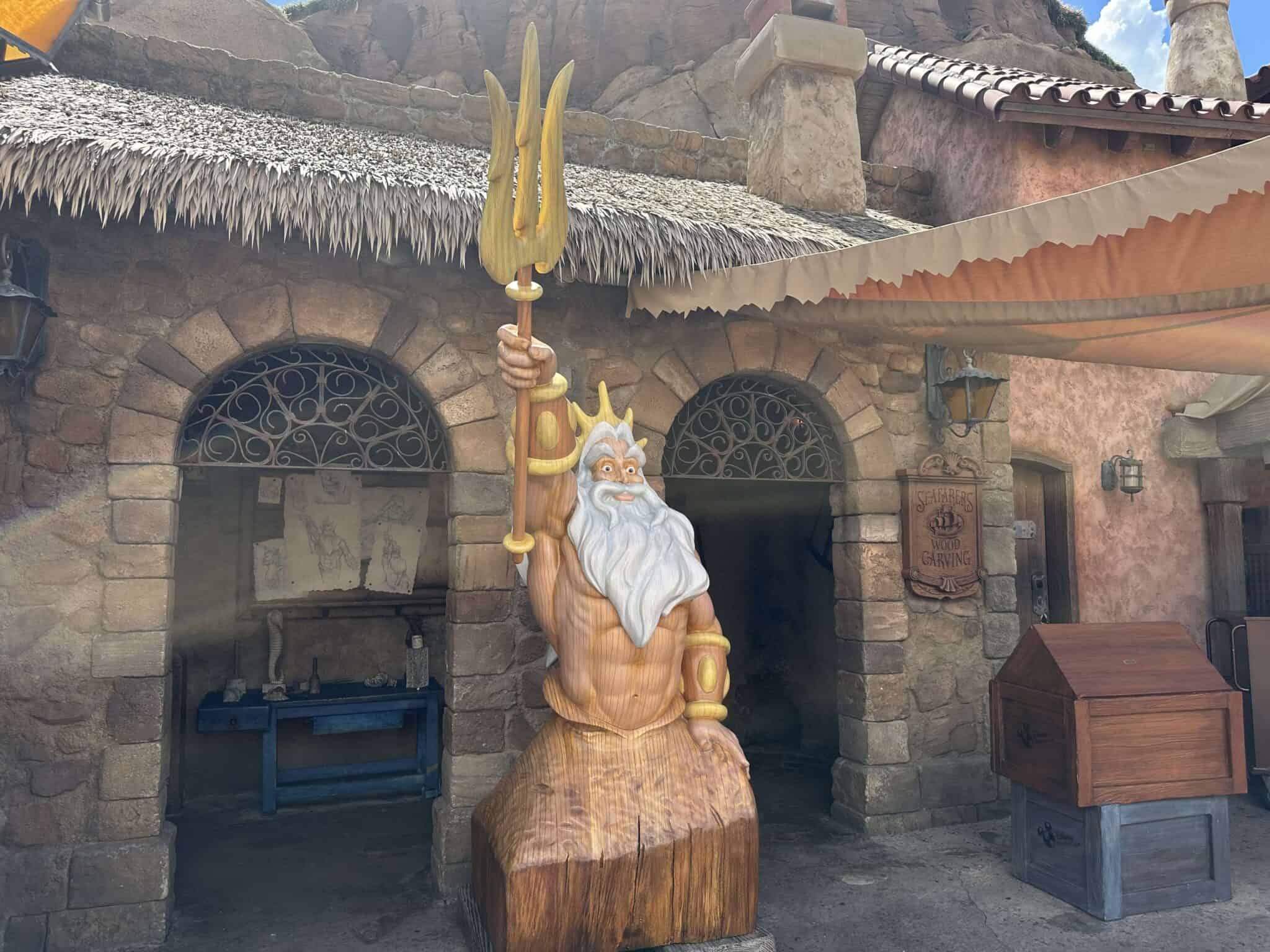 King Triton Statue Returns to the Magic Kingdom | Chip and Company