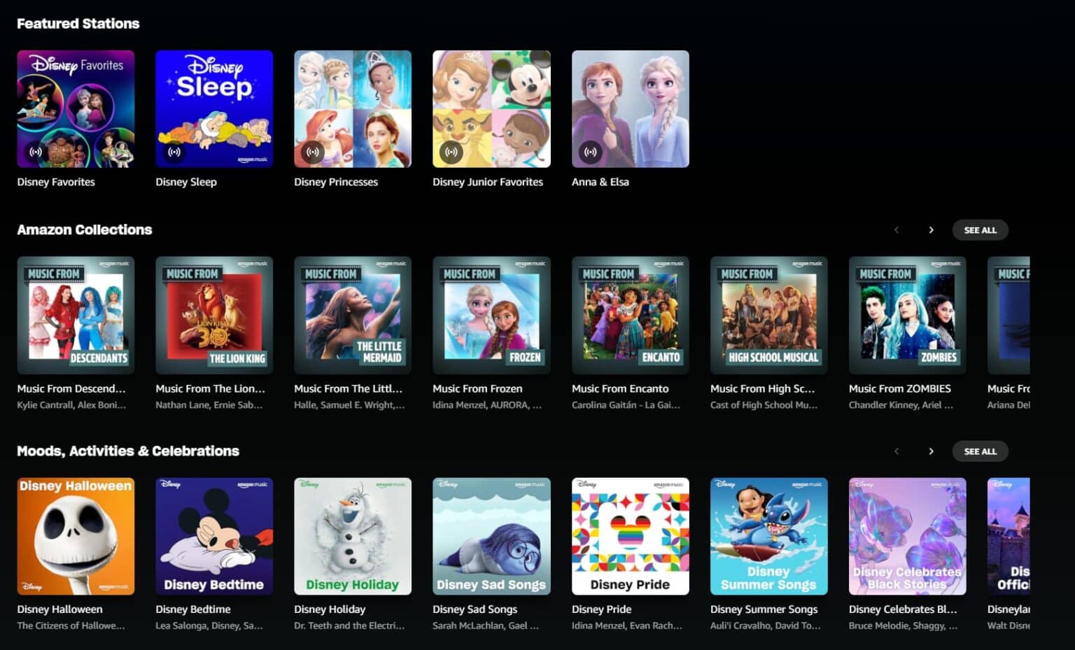 Amazon Music Launches New Disney Music Destination | Chip and Company