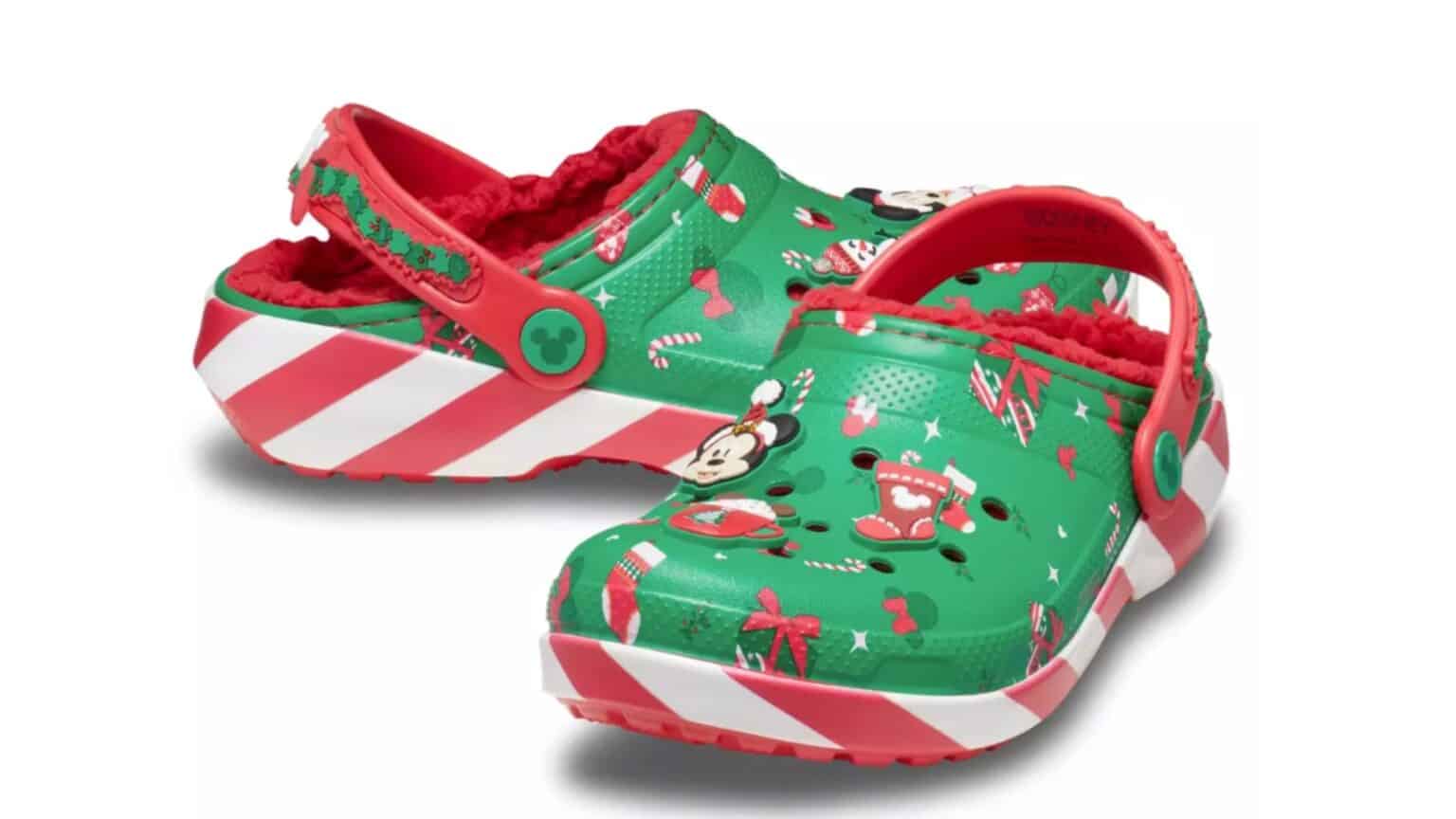 Mickey and Minnie Mouse Holiday Crocs Bring Festive Cheer to Your Feet ...