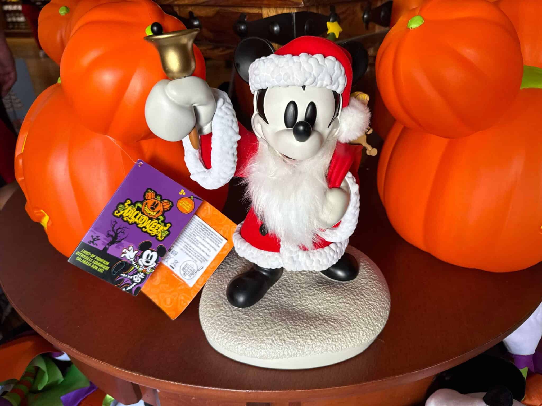 Santa Mickey Mouse Holiday Figure Brings Vintage Charm to Magic Kingdom ...