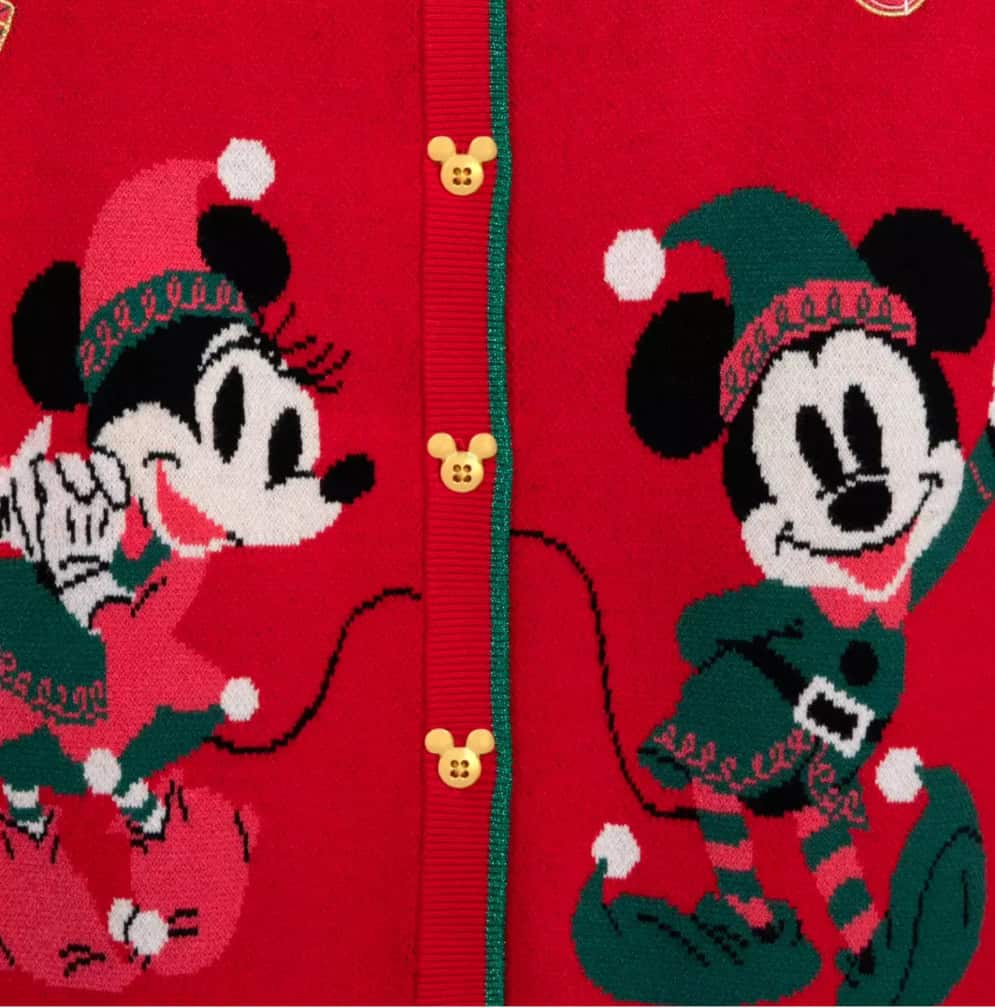 This Mickey and Minnie Mouse Holiday Cardigan Sweater Brings Disney ...